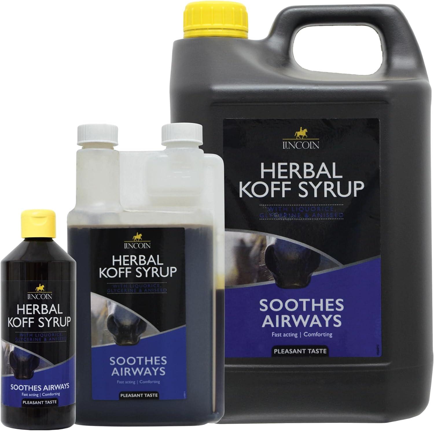 LINCOLN Herbal Koff Syrup for Equine use to soothe respiratory tract ...