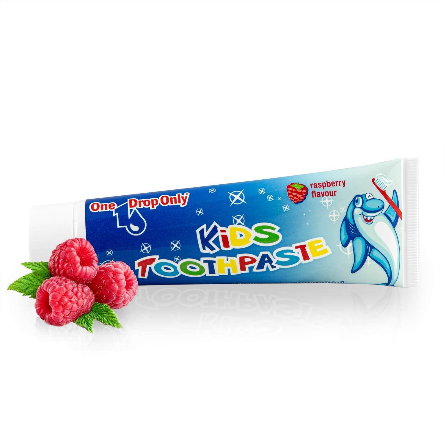 One Drop Only Children's Toothpaste - Raspberry Flavor for Strong ...