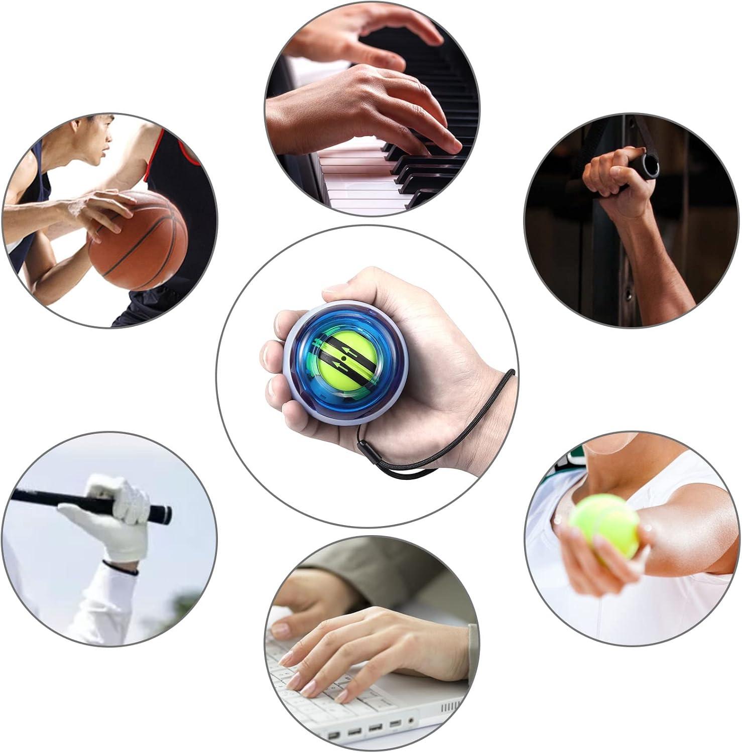Colfuline Energyball: LED Gyroscopic Hand Trainer for Grip Strength ...