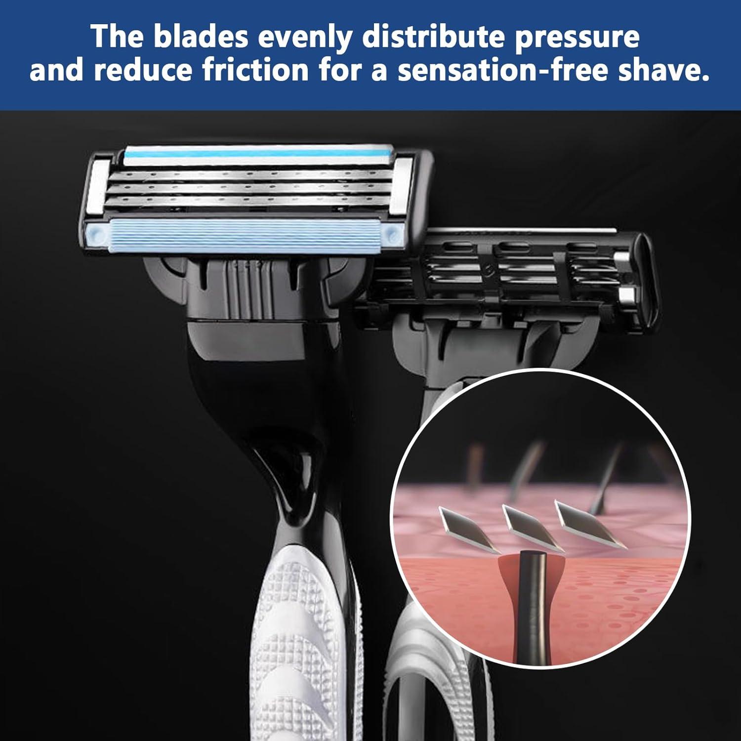 Thapncow 12 Men's Razor Plane Set - 3 Blades for Precision Grooming ...