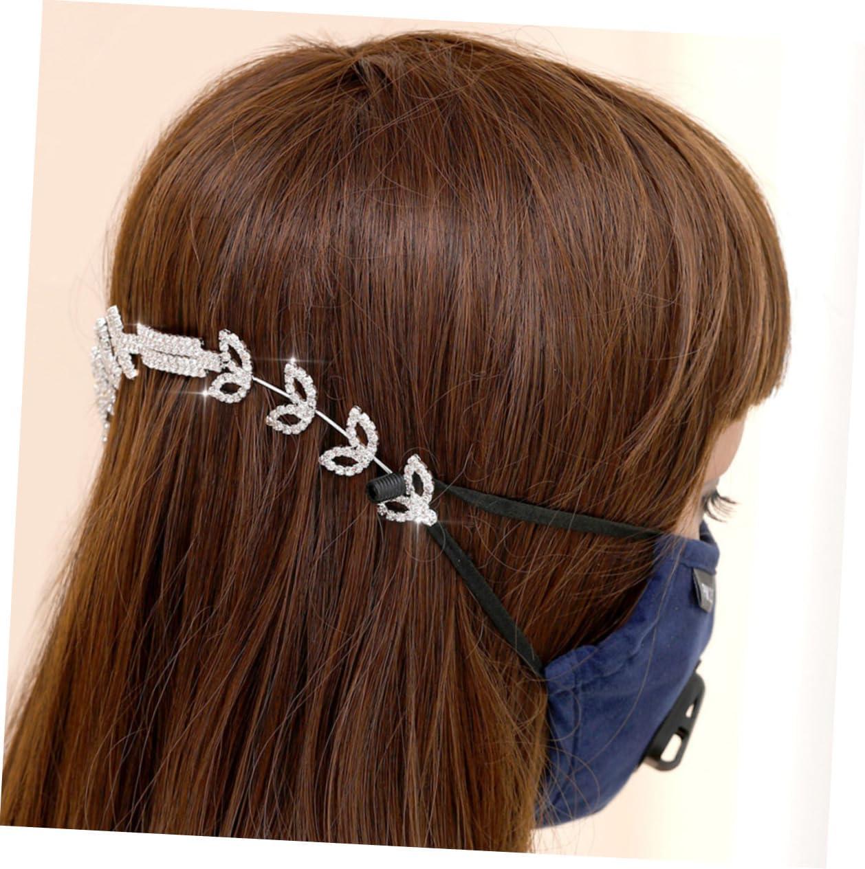 Frcolor 3-in-1 Ear Bracket with Rhinestone: Mask Strap Holder ...