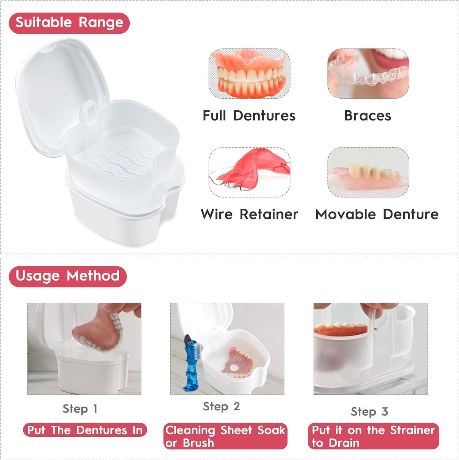 Dental Prosthetic Box Set - Orthodontic Retainer & Teeth Storage Case ...