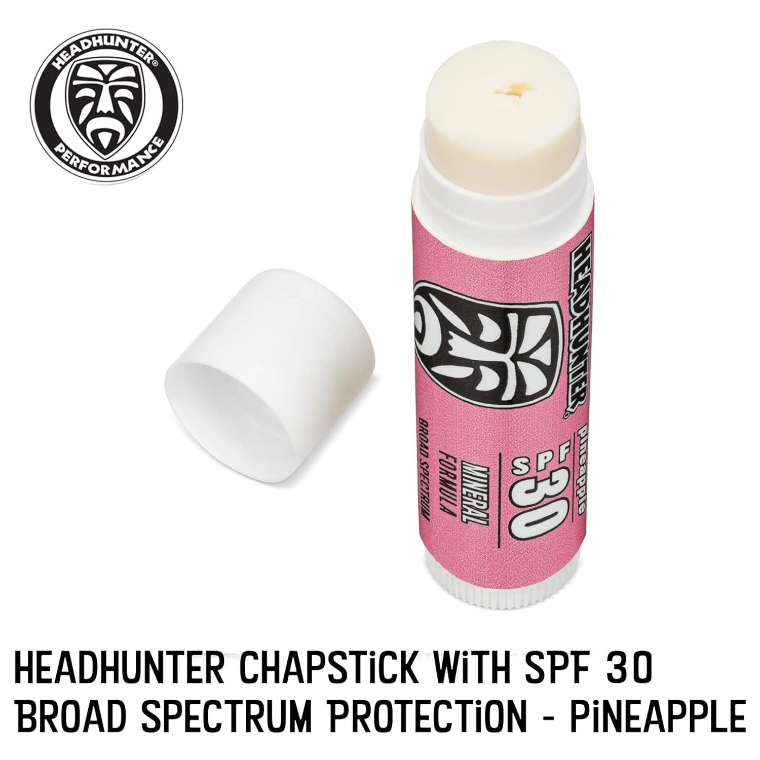 Headhunter Pineapple Sport Chapstick Sunscreen SPF 30 - Waterproof Lip ...