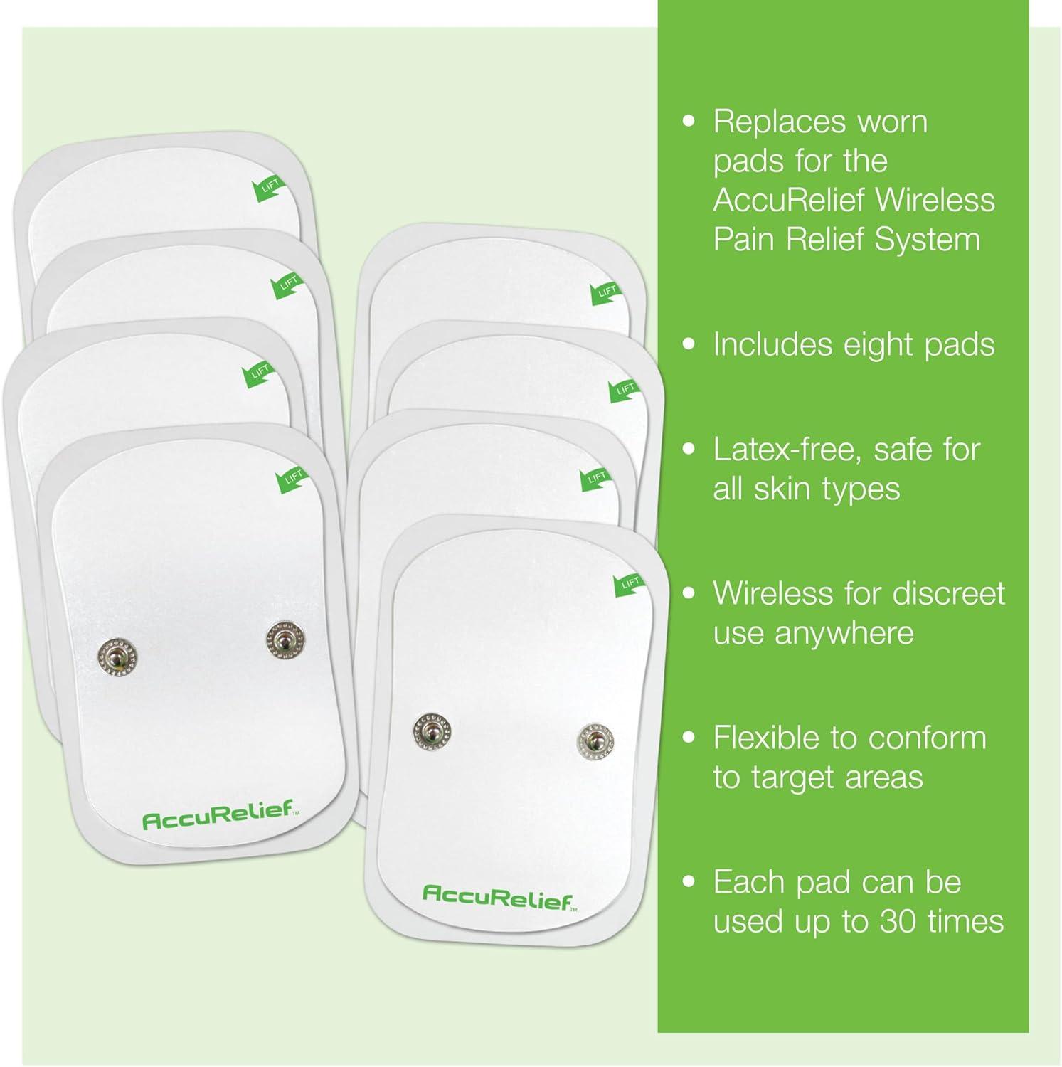 AccuRelief Wireless TENS Electrotherapy Pain Relief System Supply Kit ...