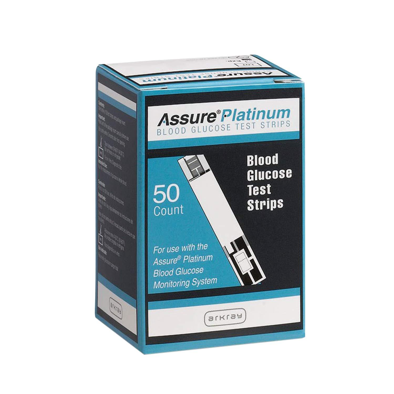 Assure Platinum Glucose Test Strips for Meter 50ct - Accurate Blood ...