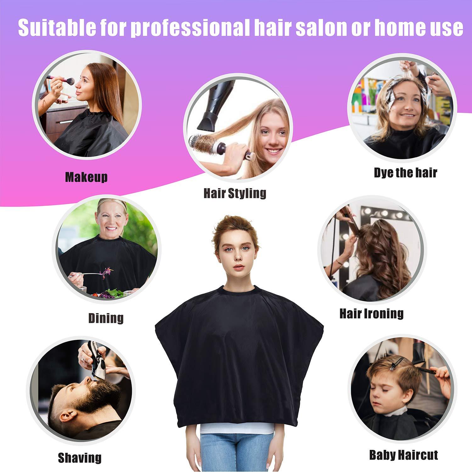 izzycka Hair Coloring Dye Cape - Waterproof Nylon Salon Smock with Snap ...