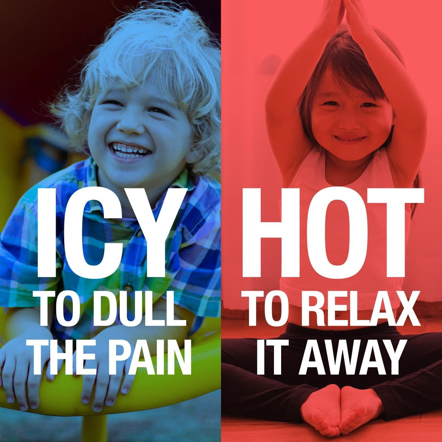 Icy Hot Kids No-Mess Pain Relief Roll-On Liquid | 4% Naturally-Sourced ...