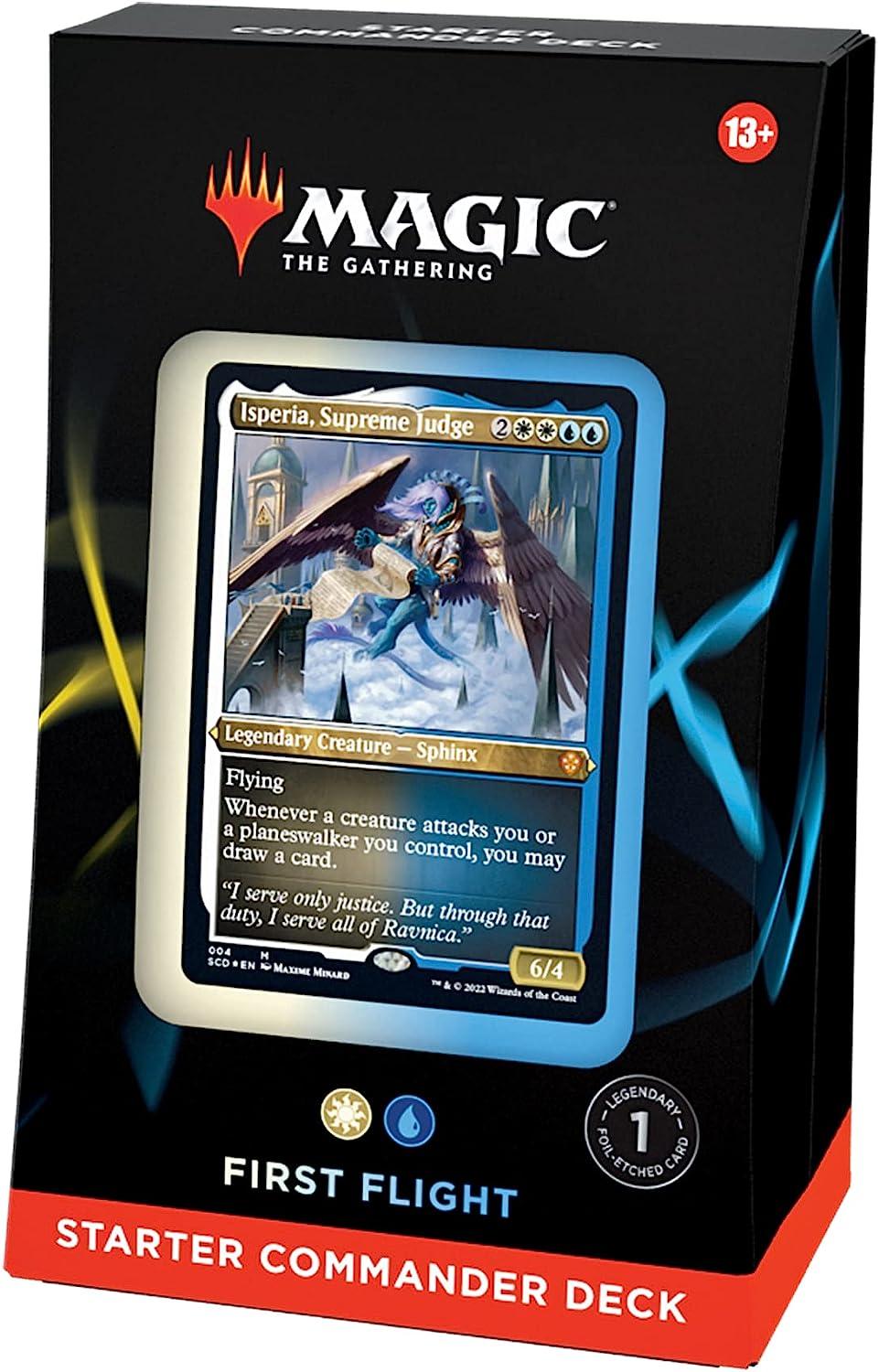 Magic The Gathering Starter Commander Deck First Flight (White-Blue ...