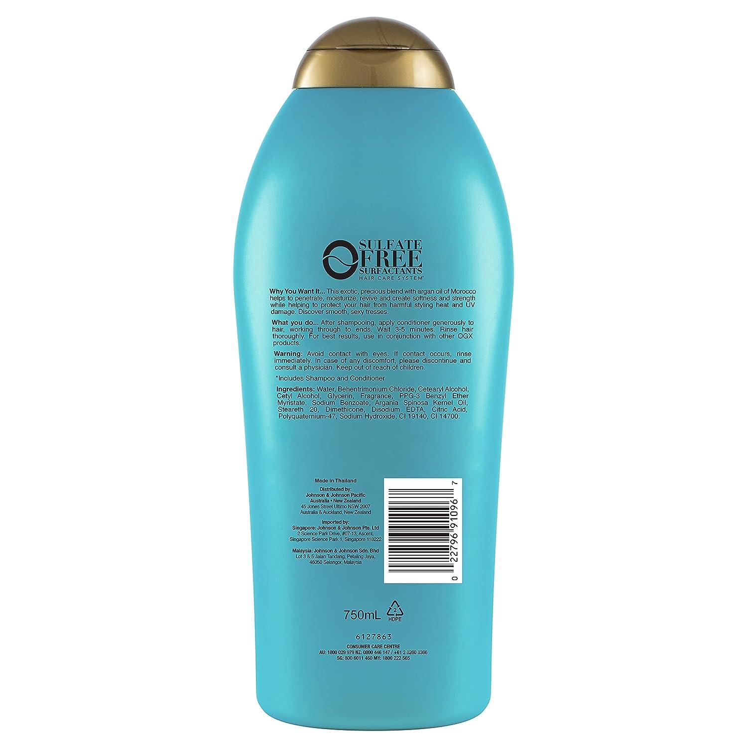 OGX Renewing Argan Oil of Morocco Conditioner 25.4oz Salon Size - Blue ...