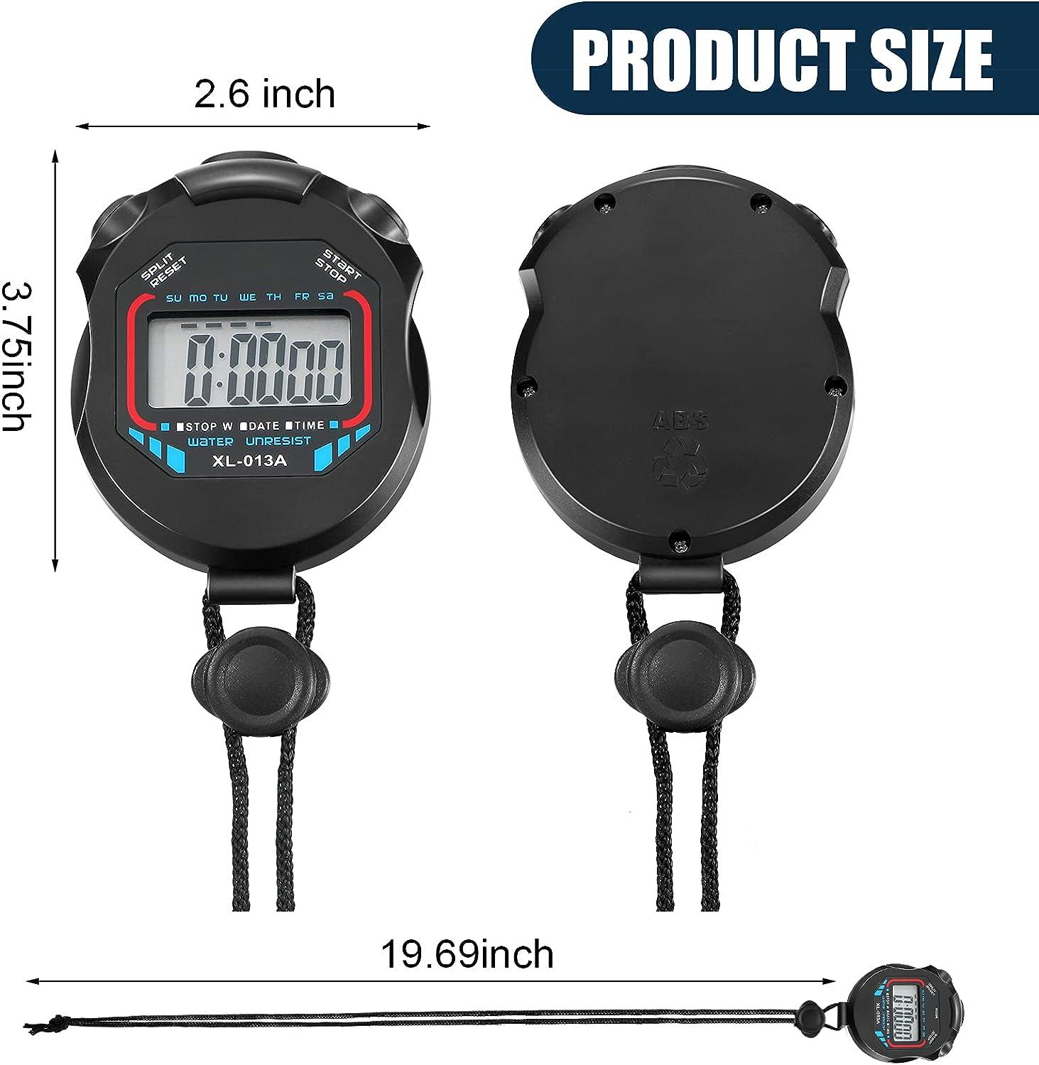 Digital Stopwatch Timers Sports Stopwatch Water Resistant Stopwatch ...