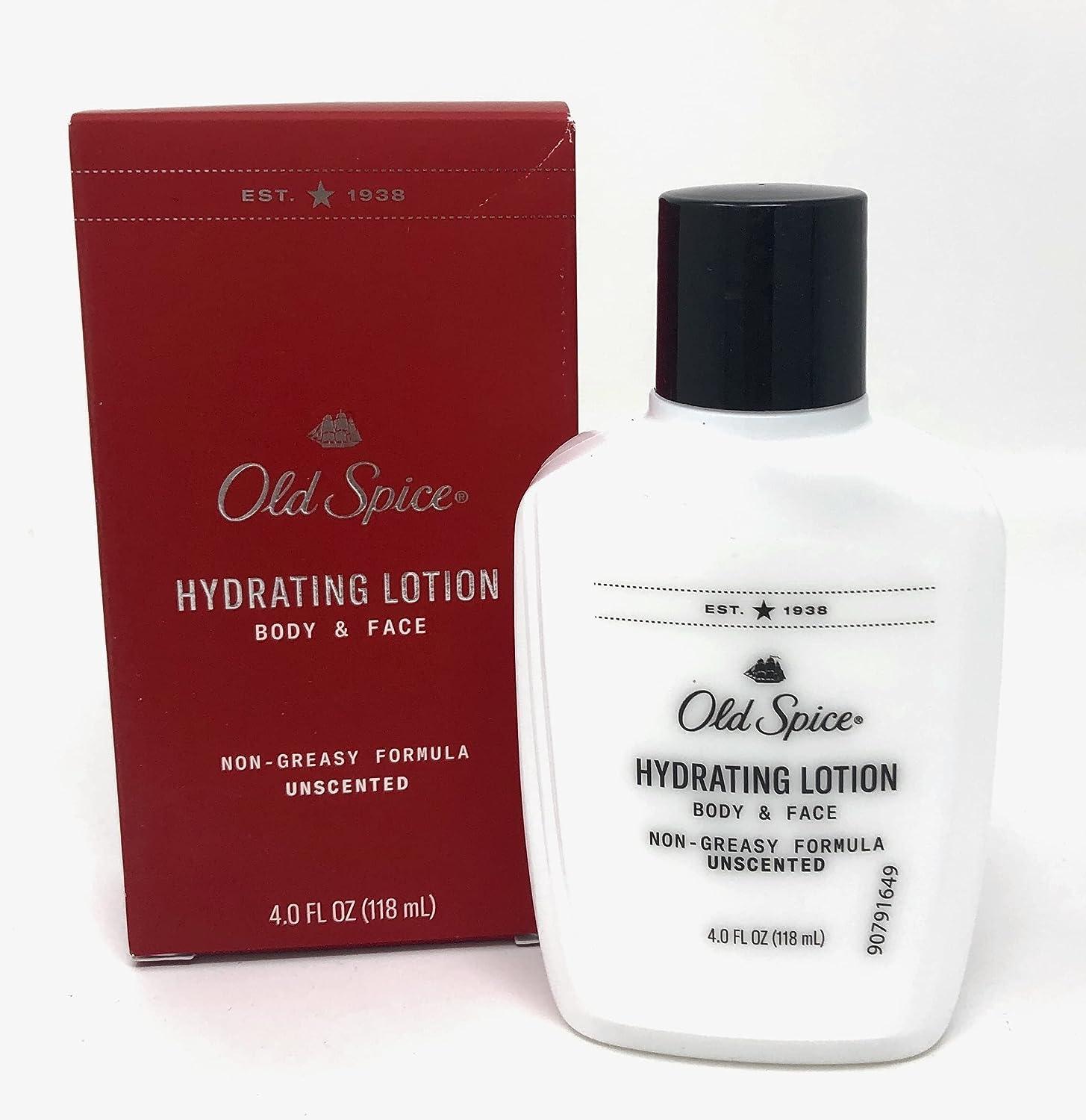 Old Spice Hydrating Body and Face Lotion, Unscented - 4 oz | Buy Now ...