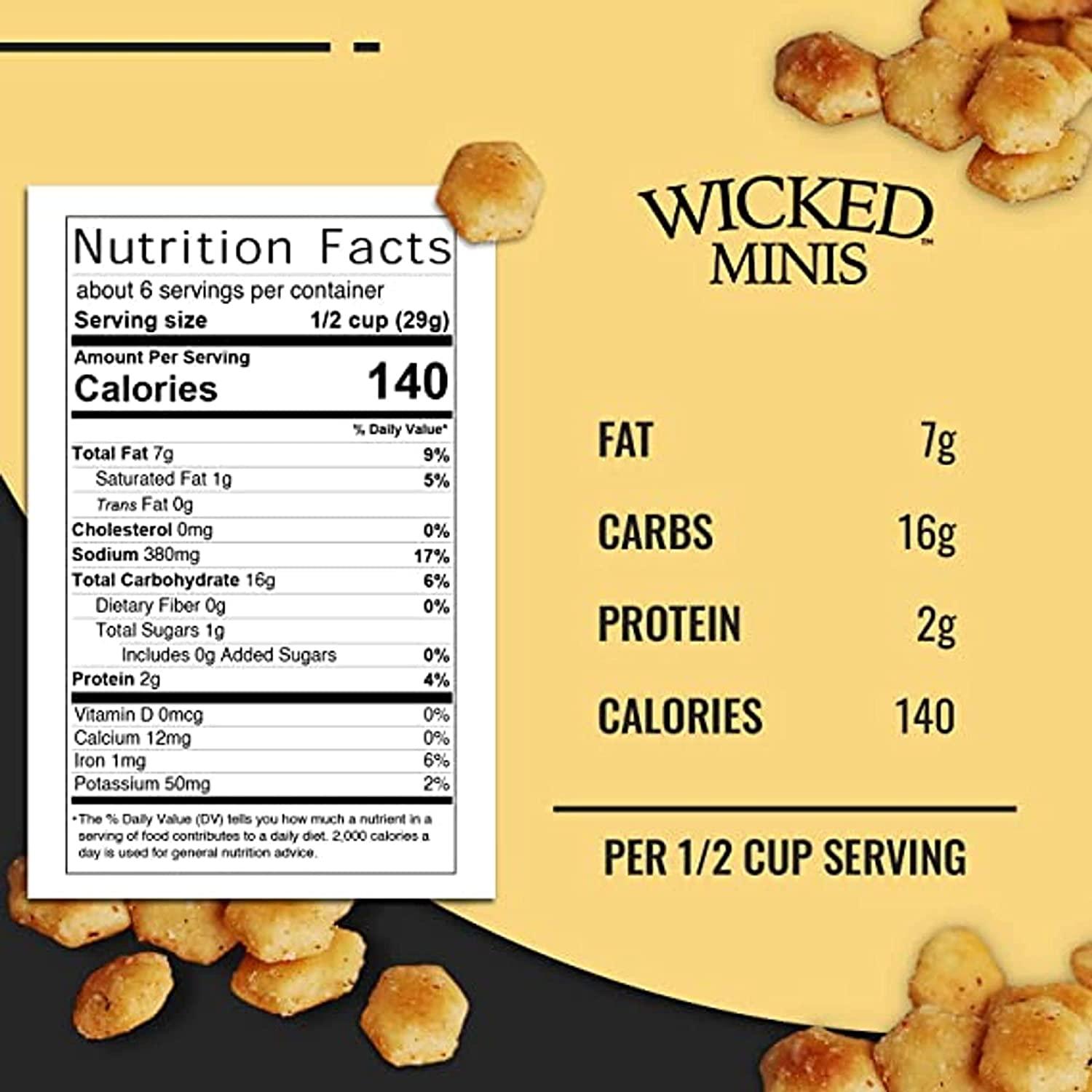 Wicked Minis Crushed Red Pepper Soup Crackers - 6 oz. Bag (Pack of 3 ...