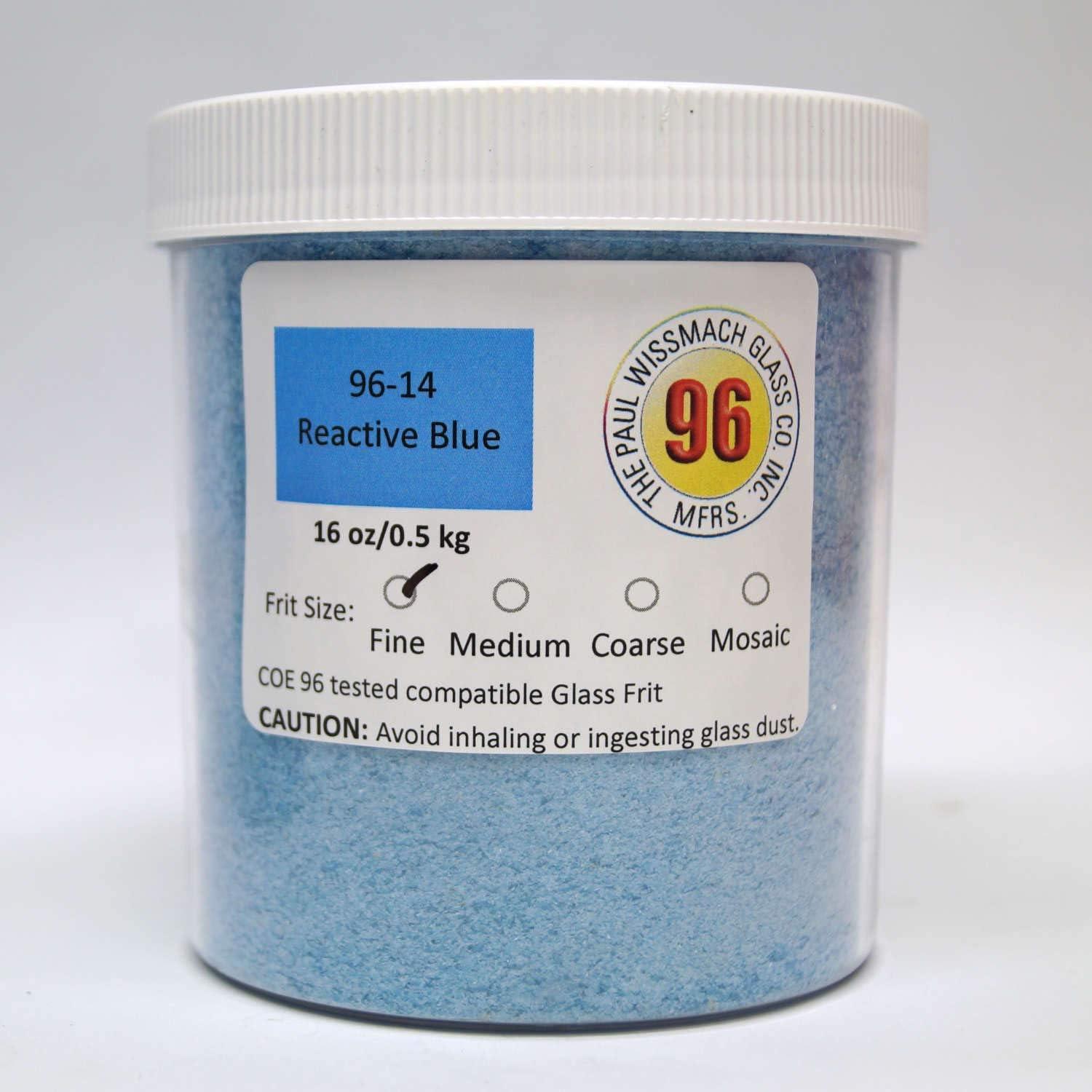 1 lb Wissmach Reactive Blue Fine Frit - 96 COE | Glass Fusing Supplies ...