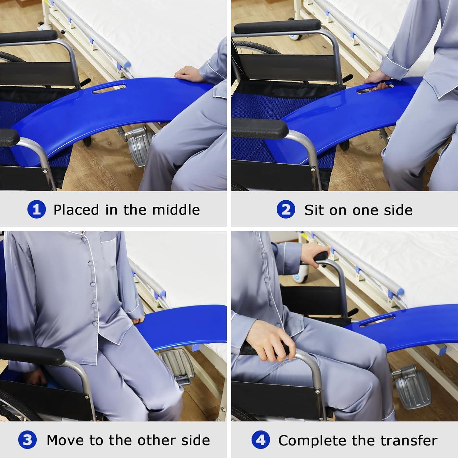 YXCMD Transfer Board - Curved Sliding Aid for Patients & Disabled | 330 ...