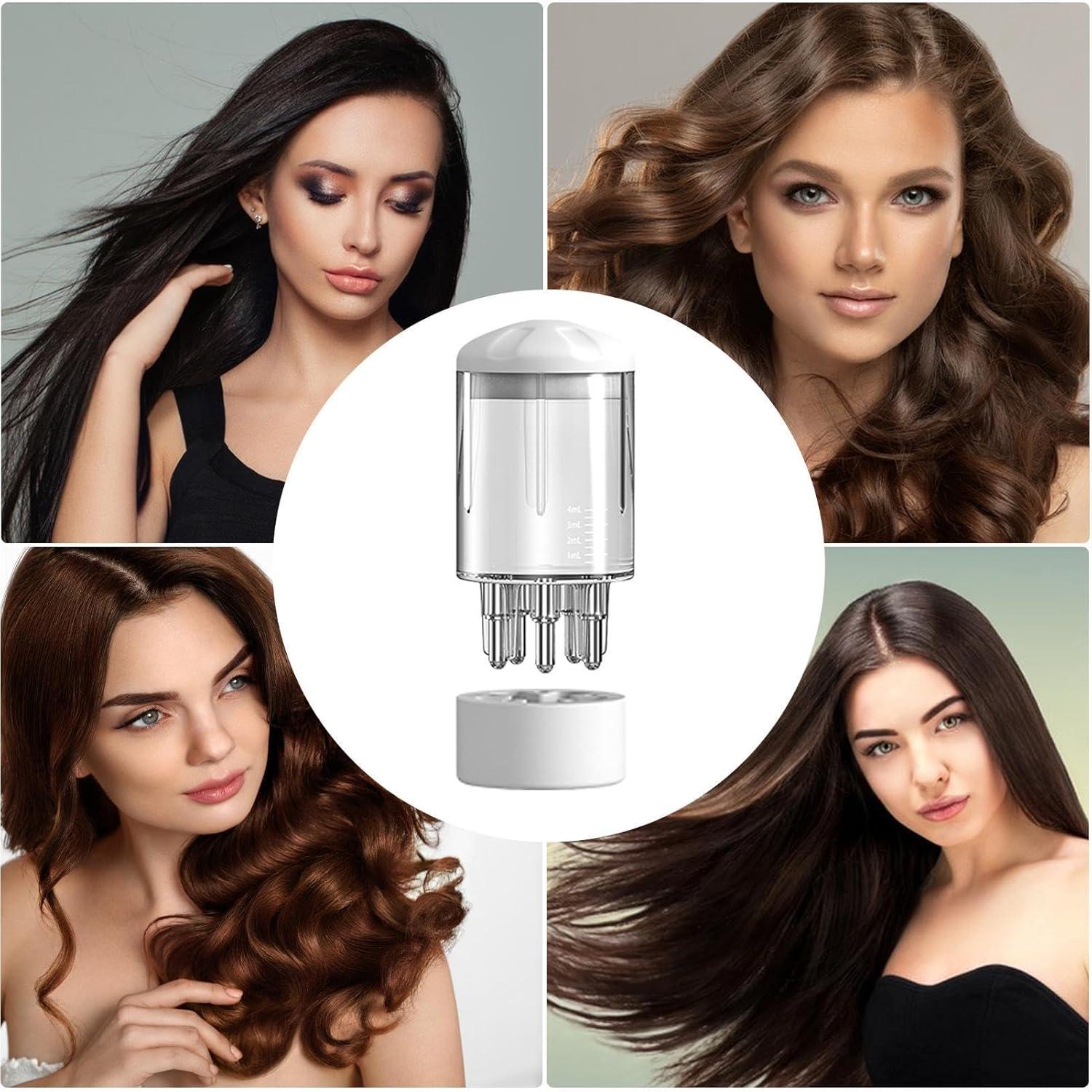 Oil-Head Skin Applicator & Scalp Massager - Refillable Hair Oil ...