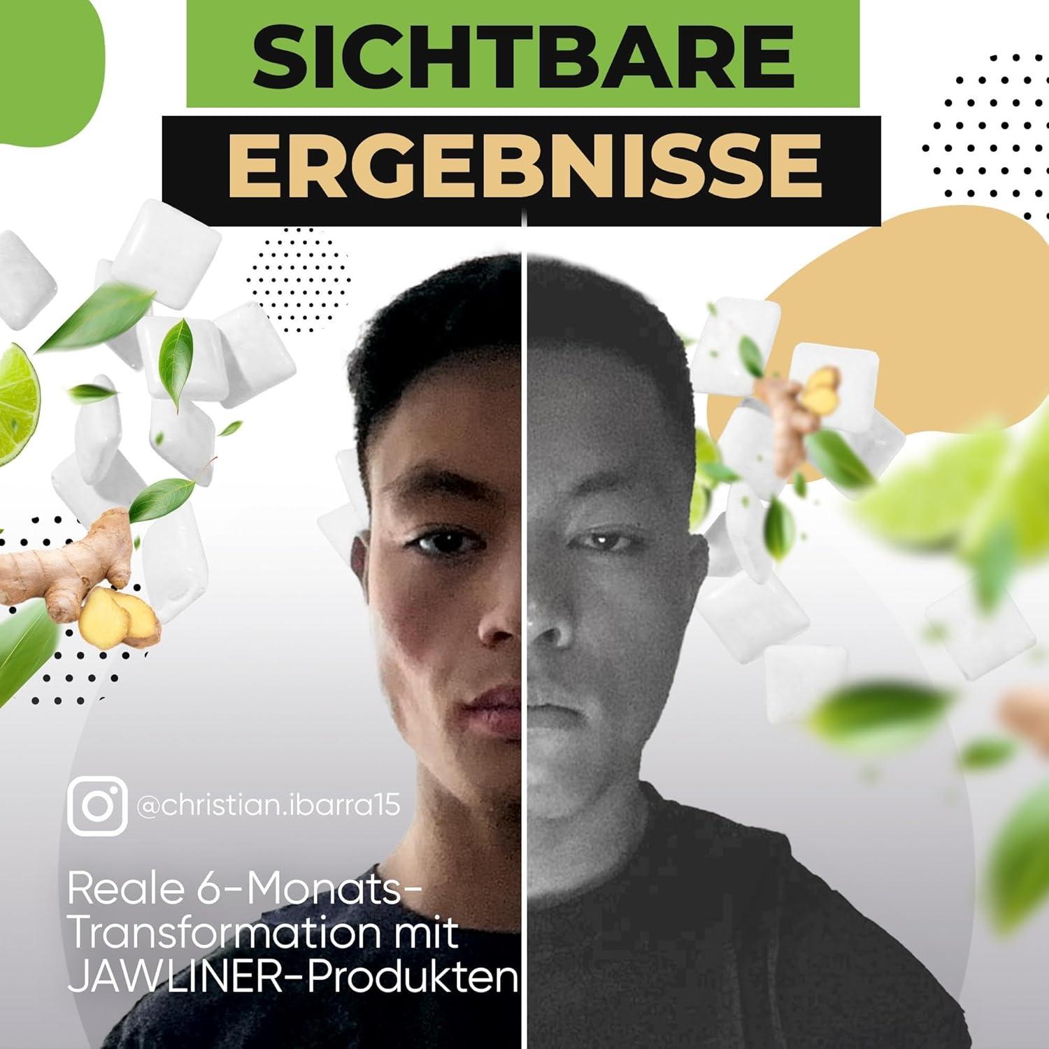 Jawliner Fitness Kaugummi - Hard Chewing Gum for Jawline & Mewing ...