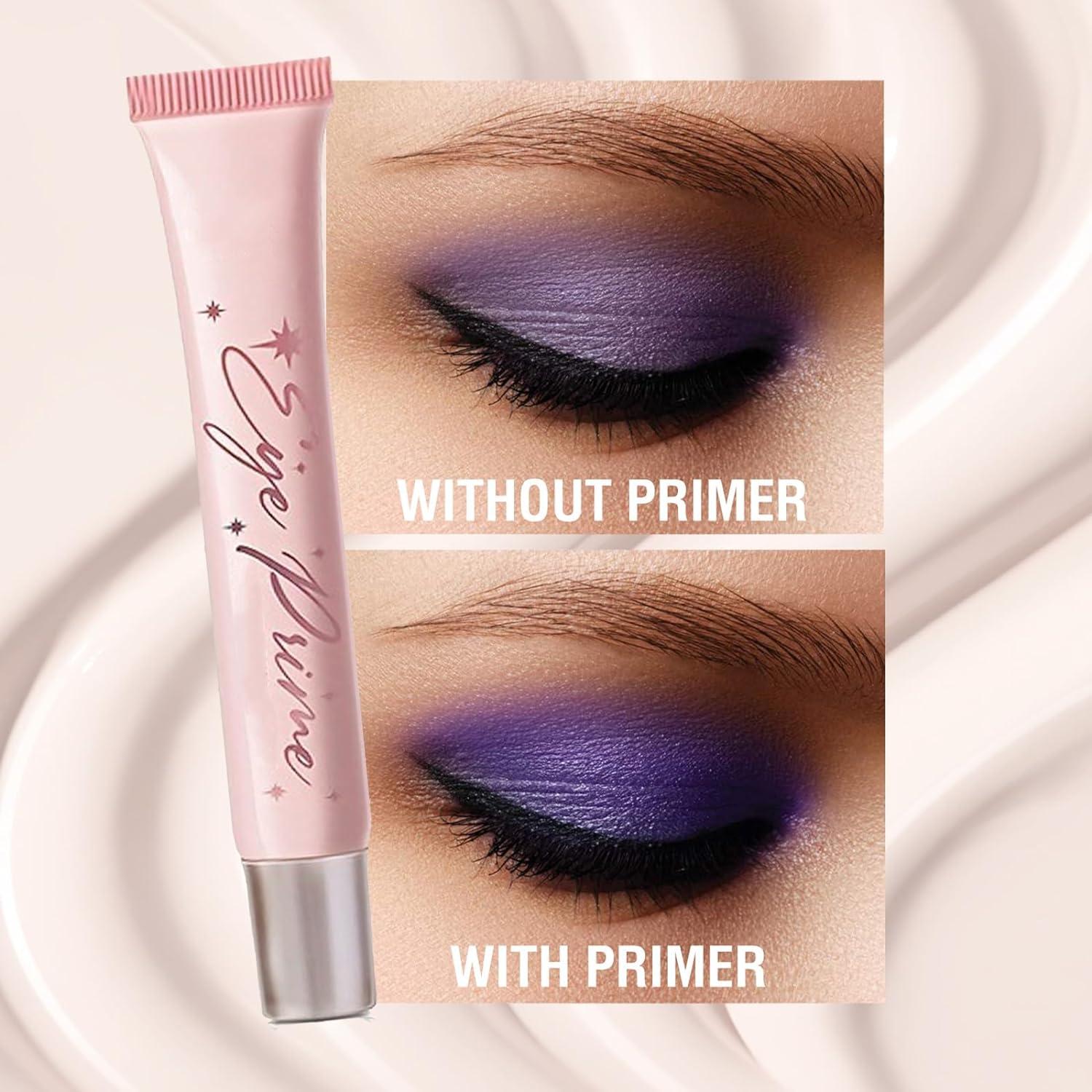 Waterproof Eyeshadow Primer - Long Lasting, Smudge-proof Base (24 Hours ...