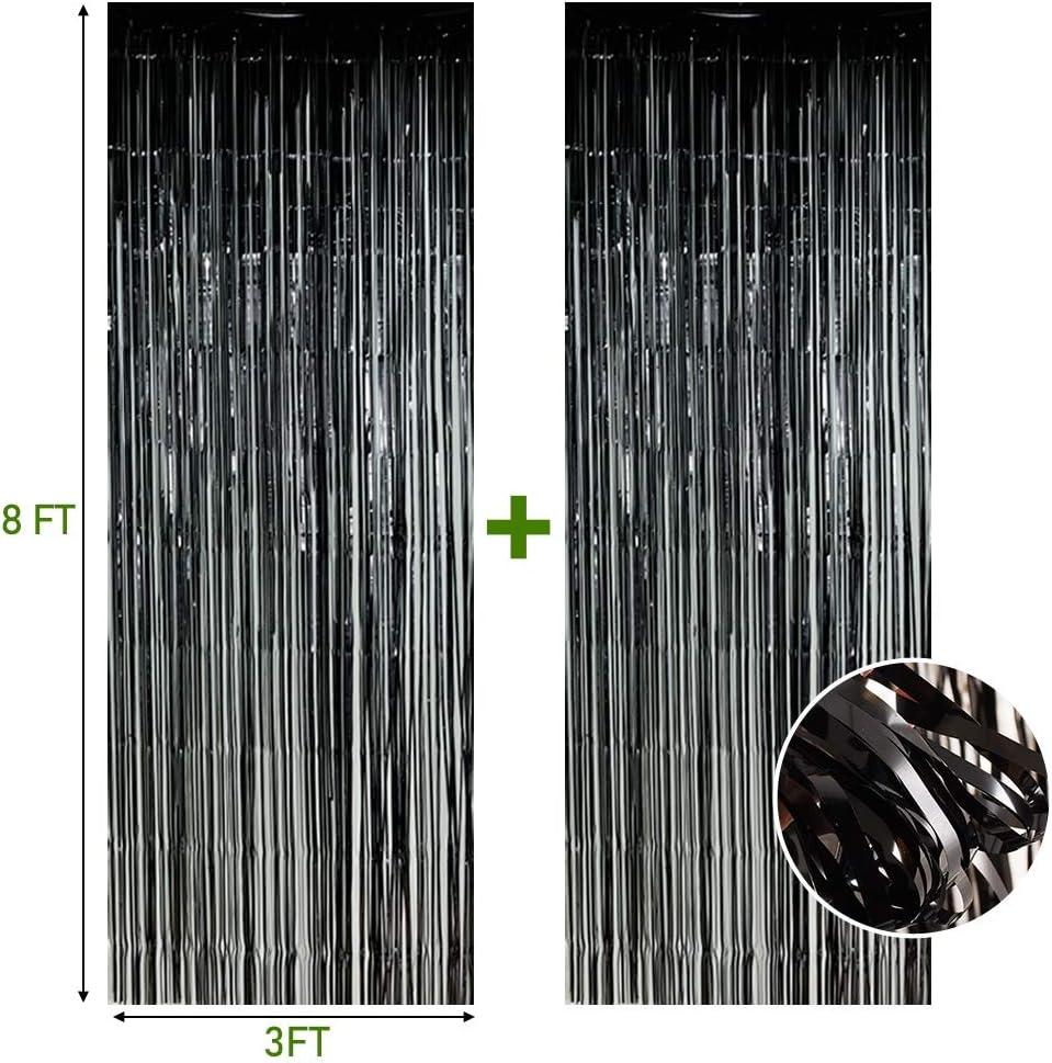 Twinkle Star 2 Pack Photo Booth Backdrop Foil Curtain Tinsel Backdrop ...
