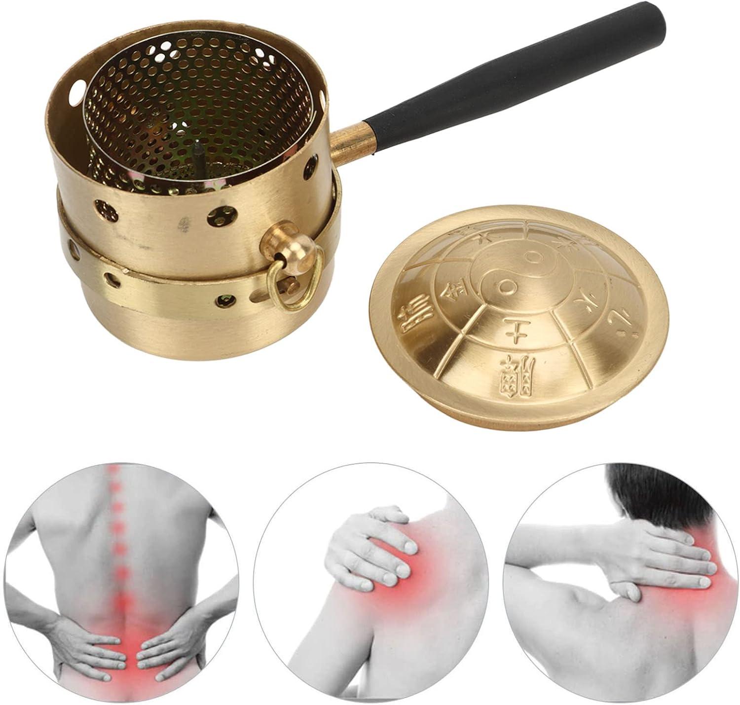 Moxibustion Box Set - Smoke-Free Moxa Sticks Burner & Handle for Wound ...