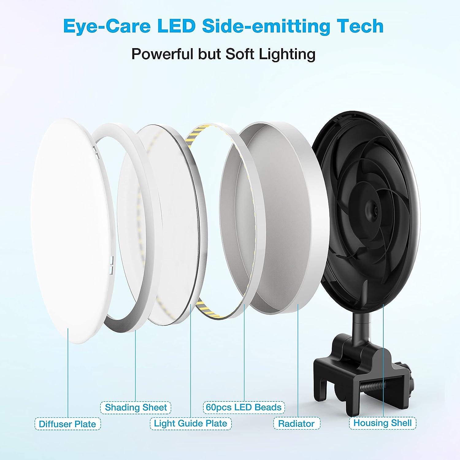 4-inch Video Conference Ring Light for Computer, Laptop & Monitor ...