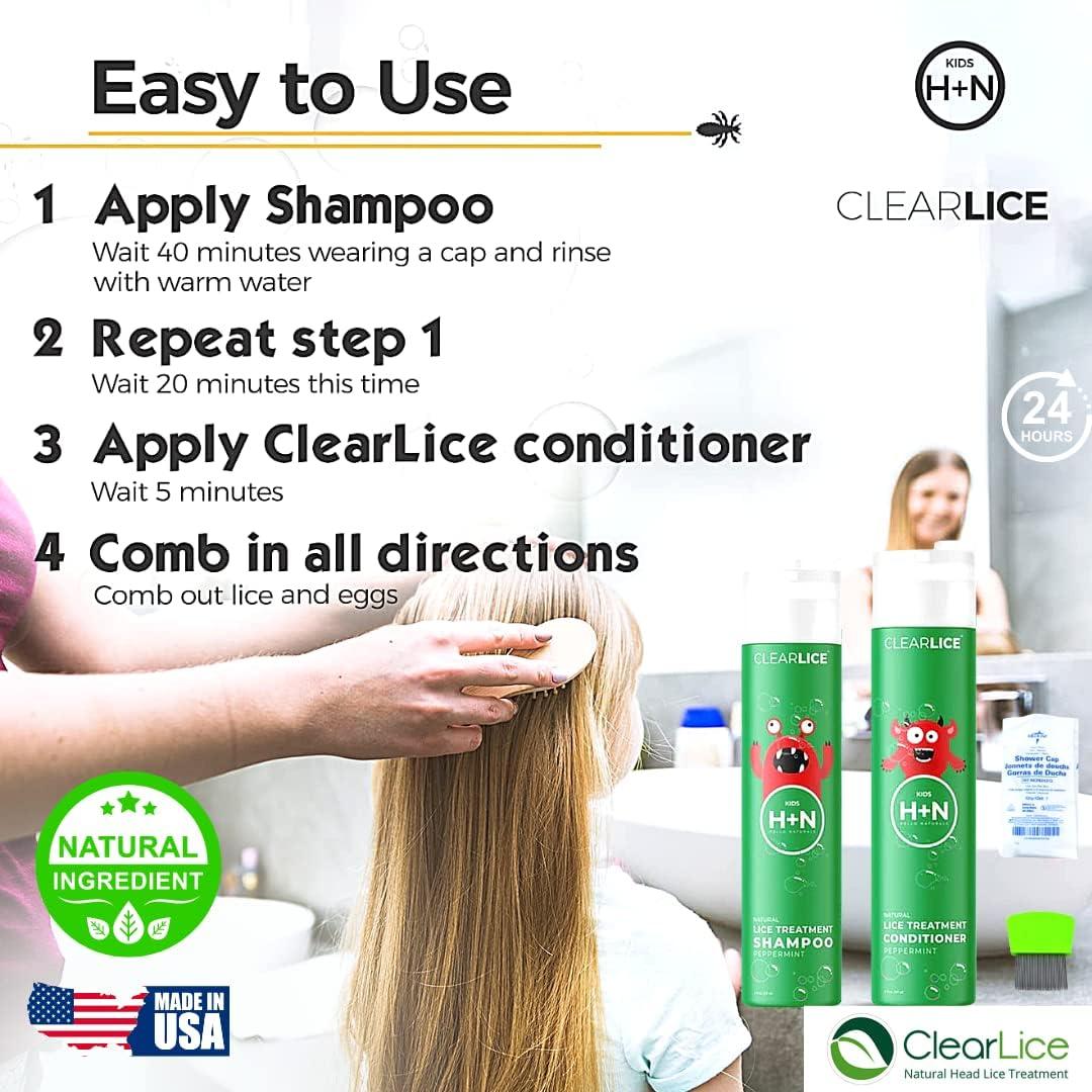 Clearlice - Hair Lice Treatment Kit | Includes Comb & Cap | Children ...