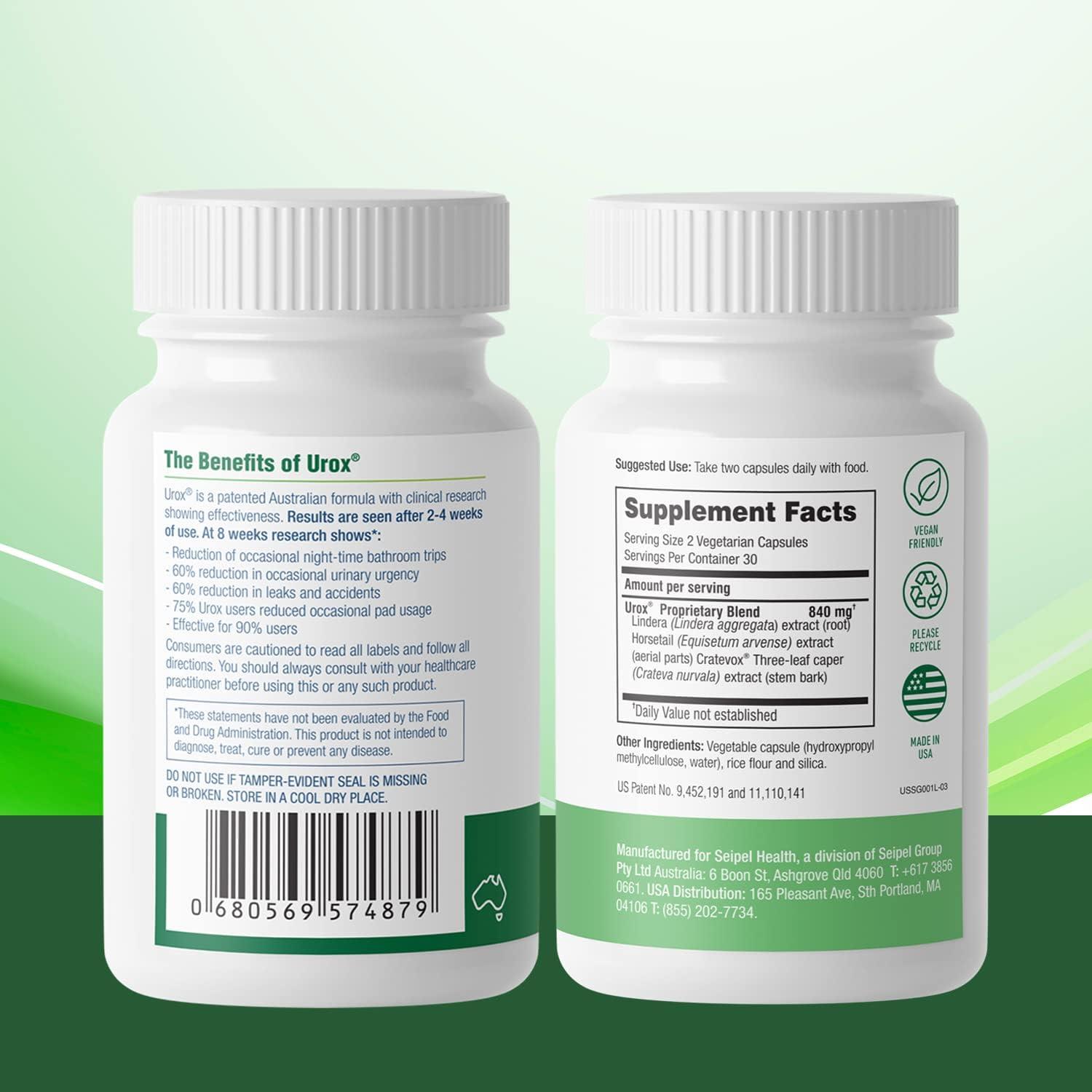 UROX Bladder Control Supplement for Men & Women - Reduce Urinary ...