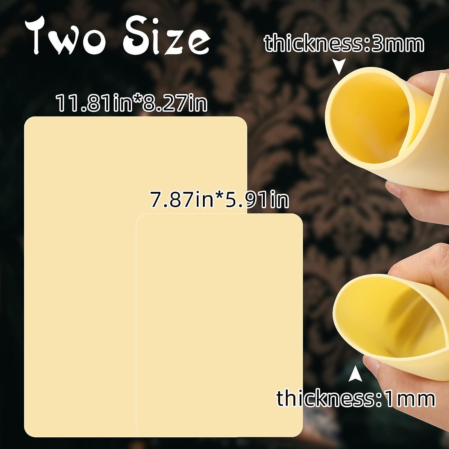 Eiptwh 5 Sheets Large Tattoo Practice Skin - 3mm Thick Silicone Fake ...