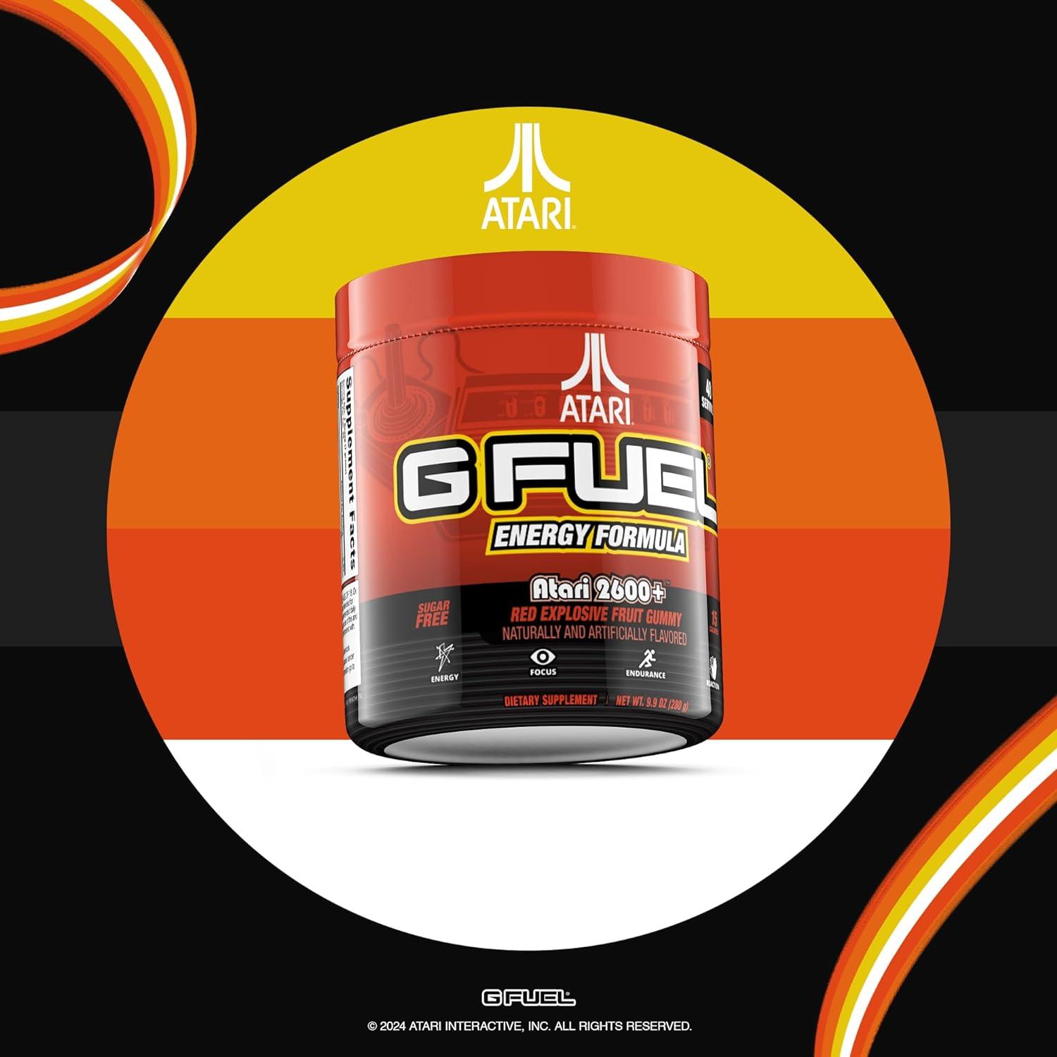 G Fuel Atari 2600+ Energy Powder - Sugar Free Focus Supplement | Clean ...