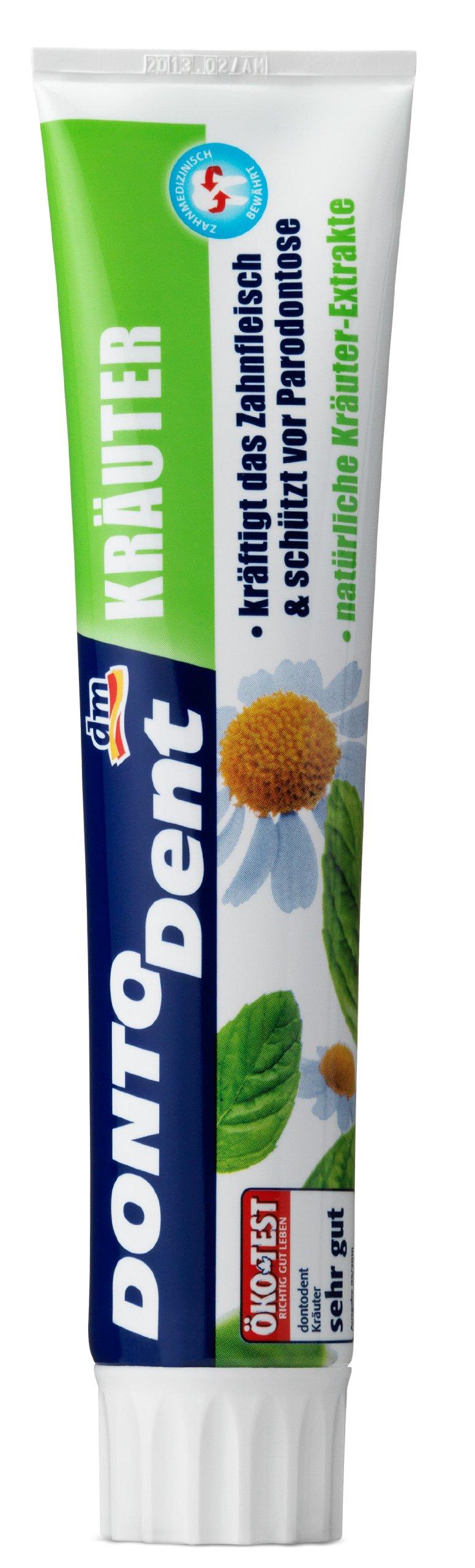 Buy Dontodent Toothpaste Herbs 2-Pack (2 x 125 ml) - Fresh Breath ...