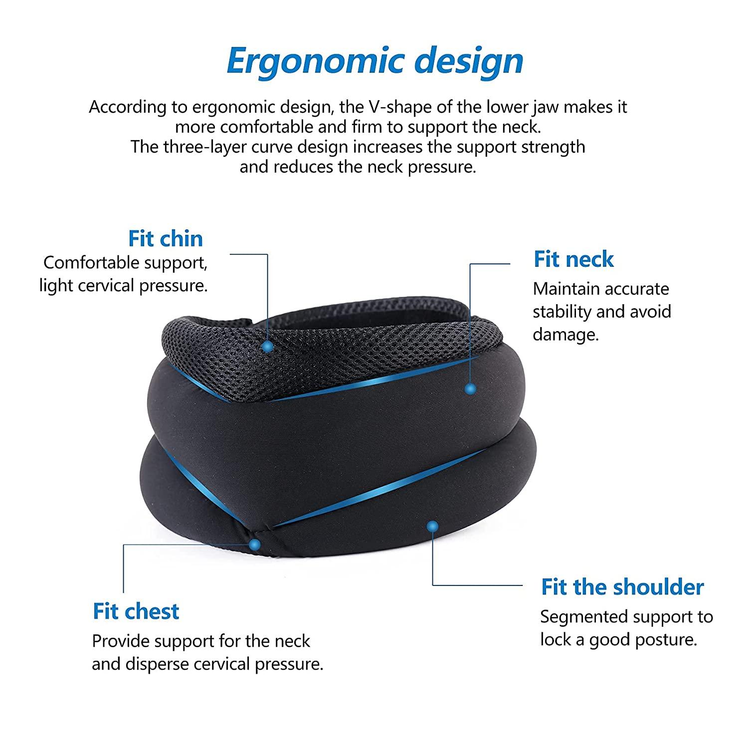 Heated Neck Brace for Neck Pain Relief - Graphene Heat Therapy ...