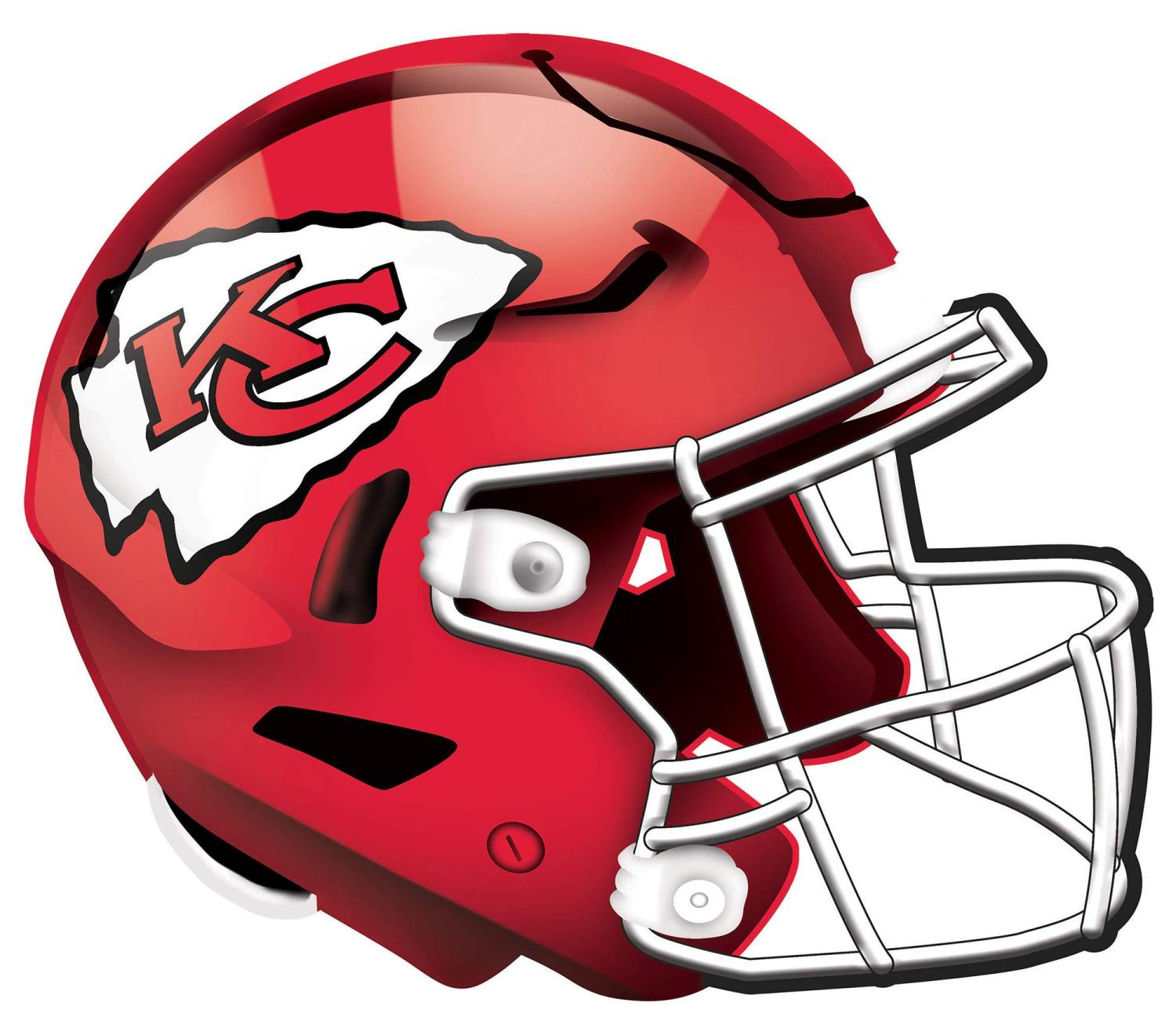 NFL Kansas City Chiefs Authentic Helmet - Team Color 12 inch | Fan ...