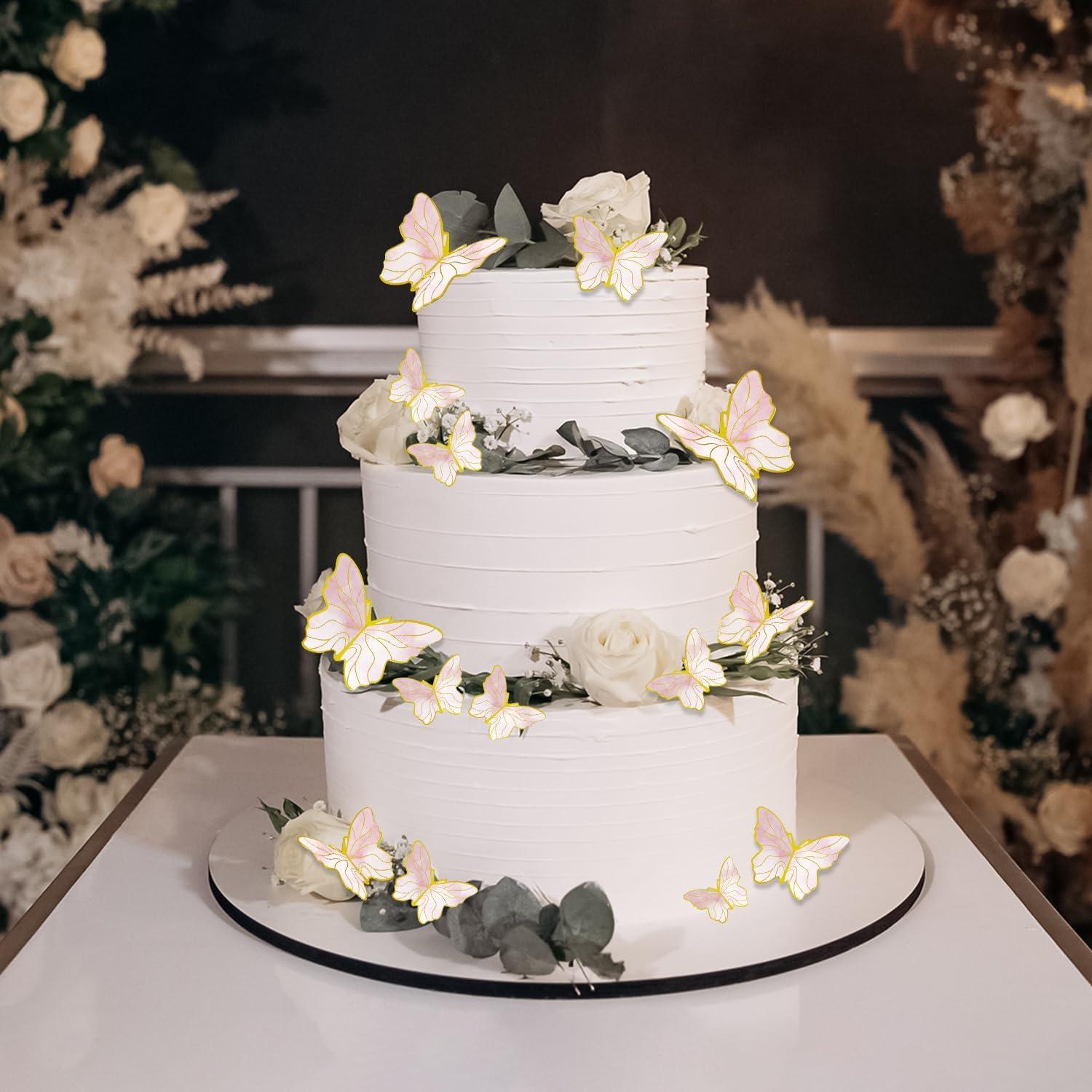 30 Pcs Butterfly Cake Decorations Butterfly Cake Topper Butterflies for ...