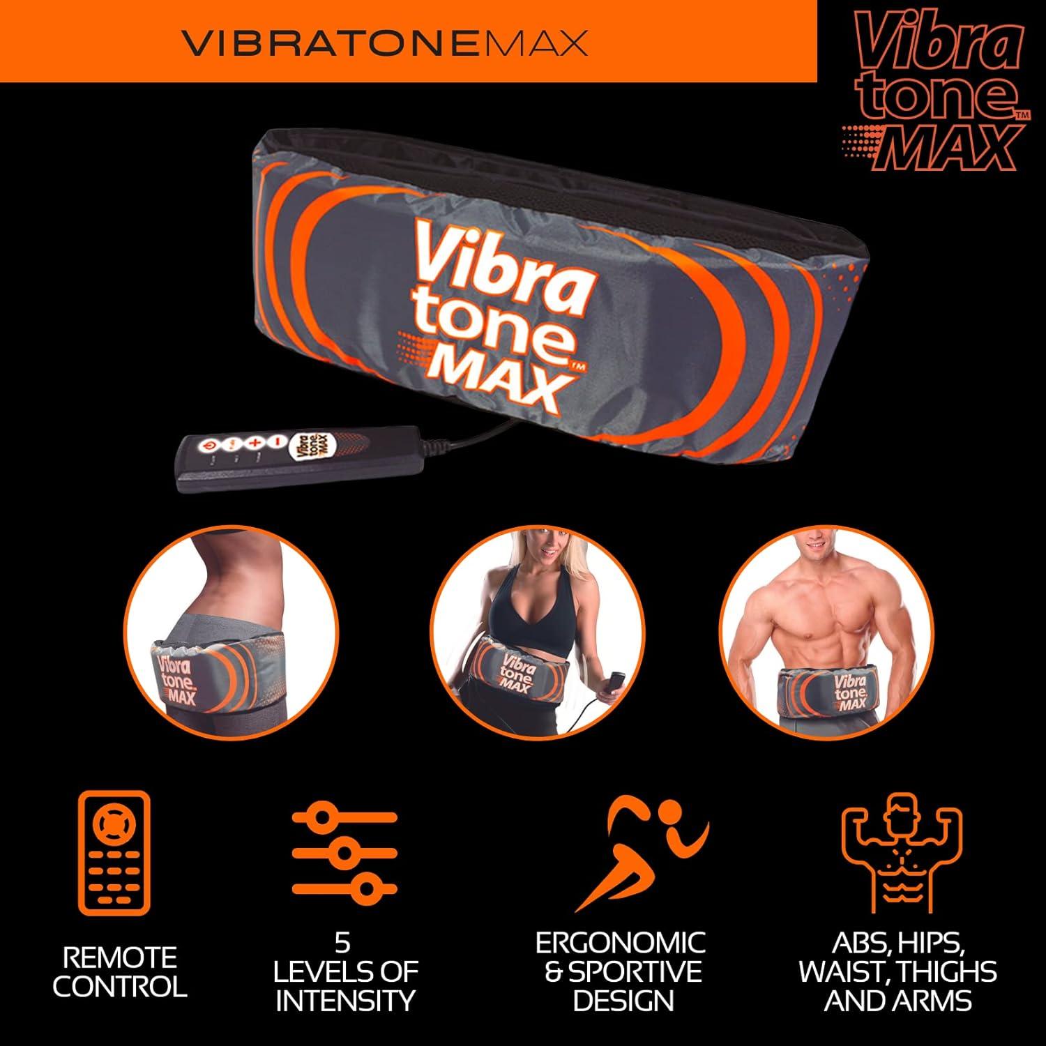 Buy Vibratone Max Abdominal Belt - Tone Your Belly Hips and Thighs with ...