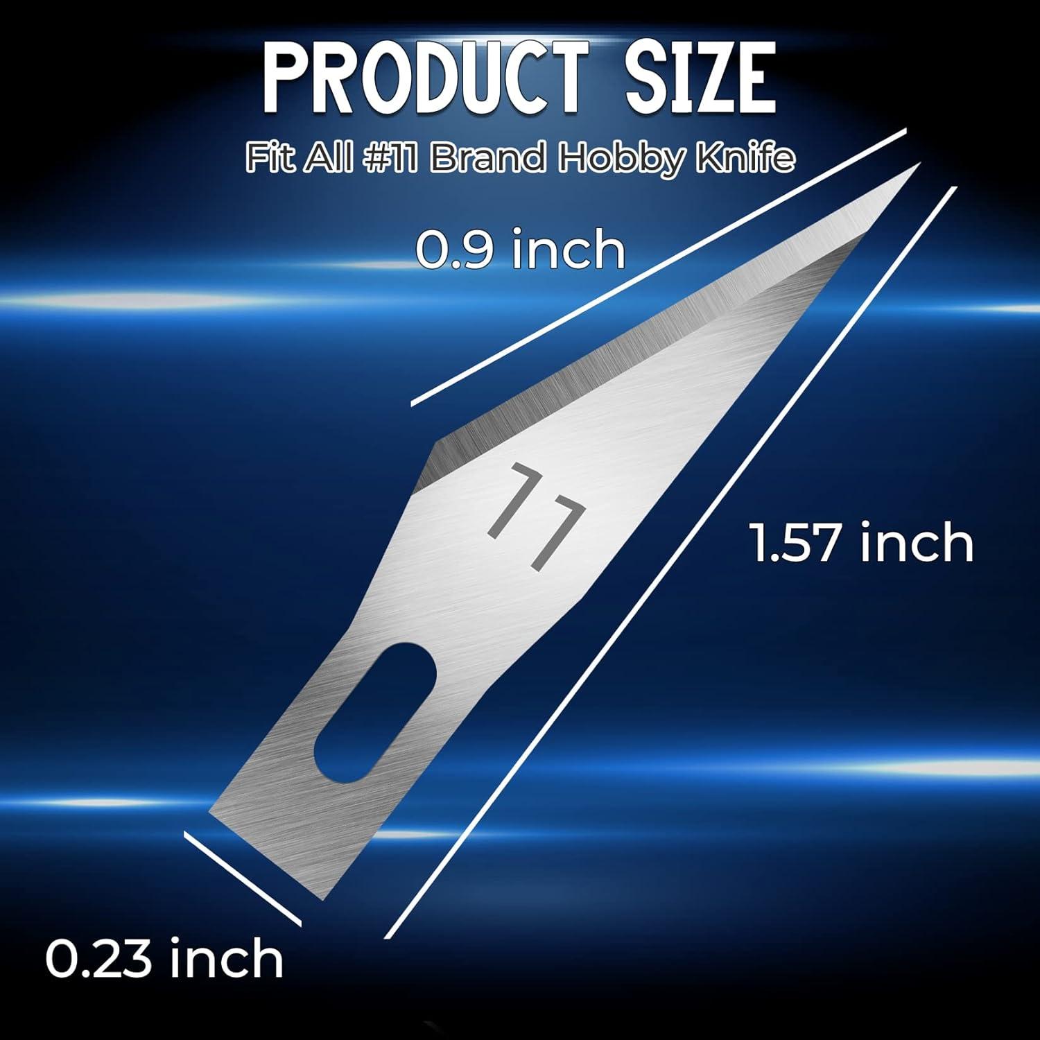 Jetmore 100 Pack Hobby Blades Set #11 Craft Knife Blades Refill Hobby ...