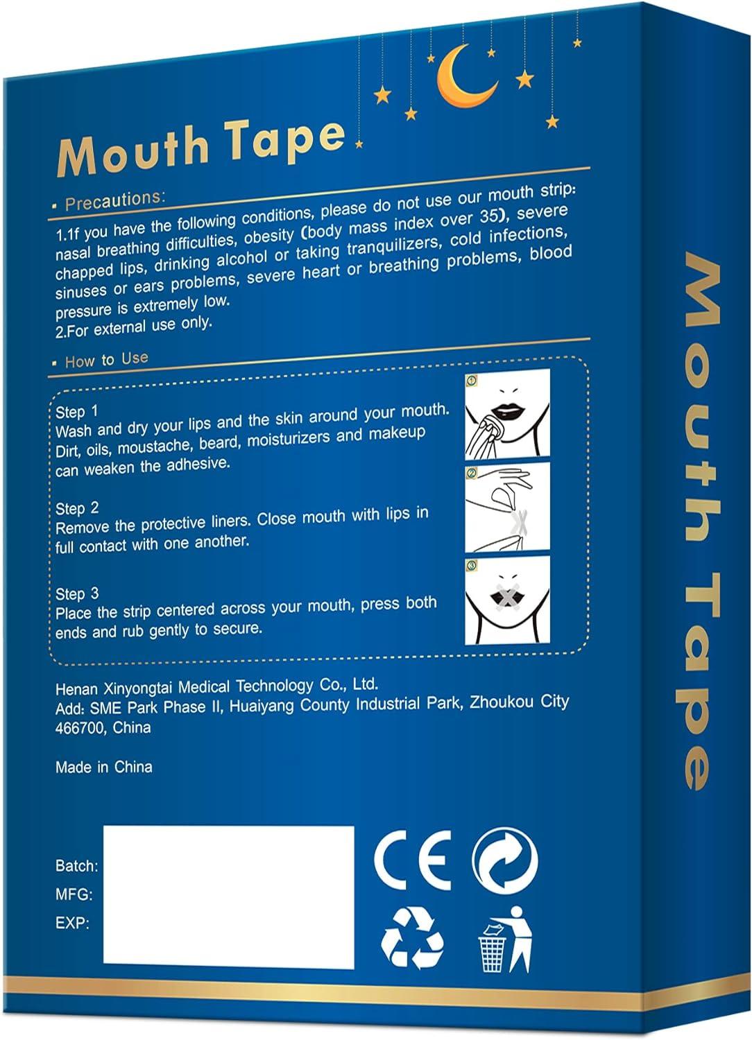 120 pcs Advanced Sleep Tape Mouth Strips for Improved Nose Breathing ...