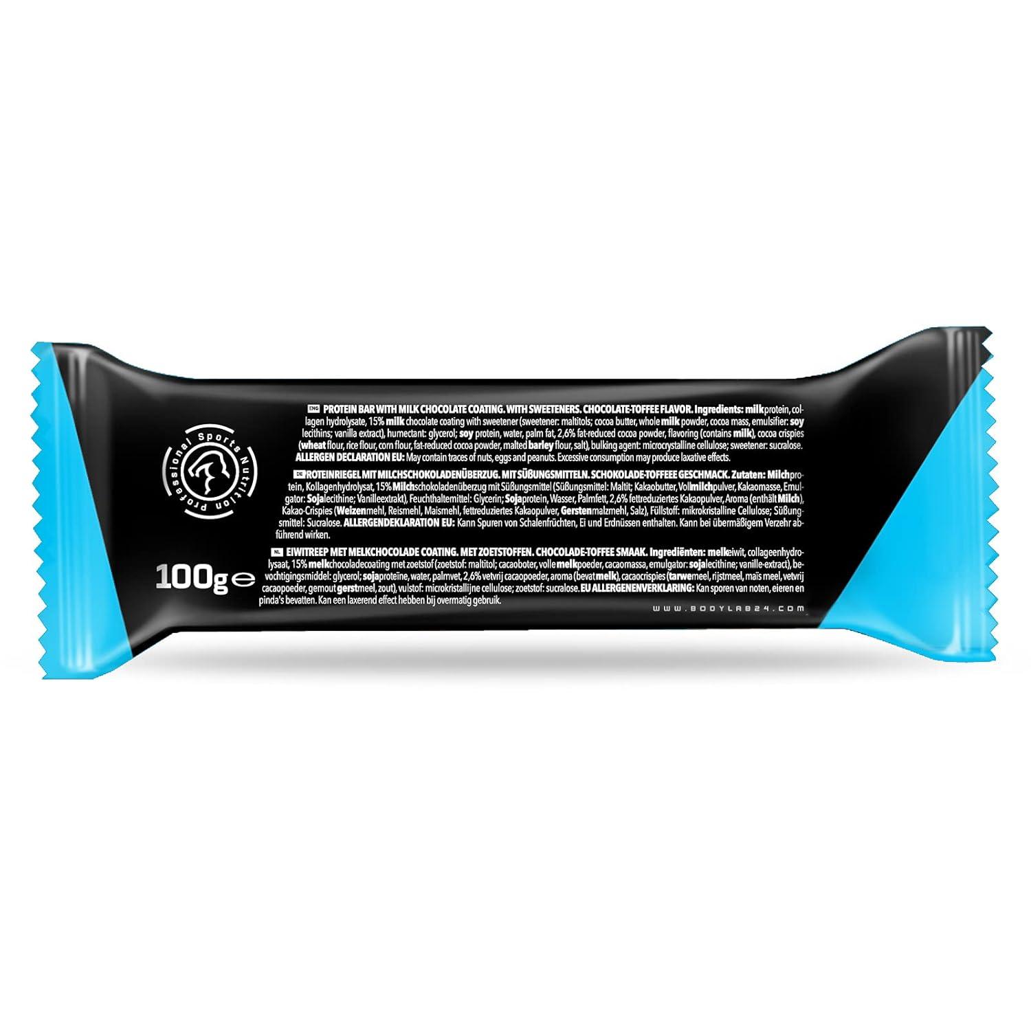 BODYLAB24 BIG PAPA Protein Bar 12x100g | 47g Protein Low Sugar Snack ...