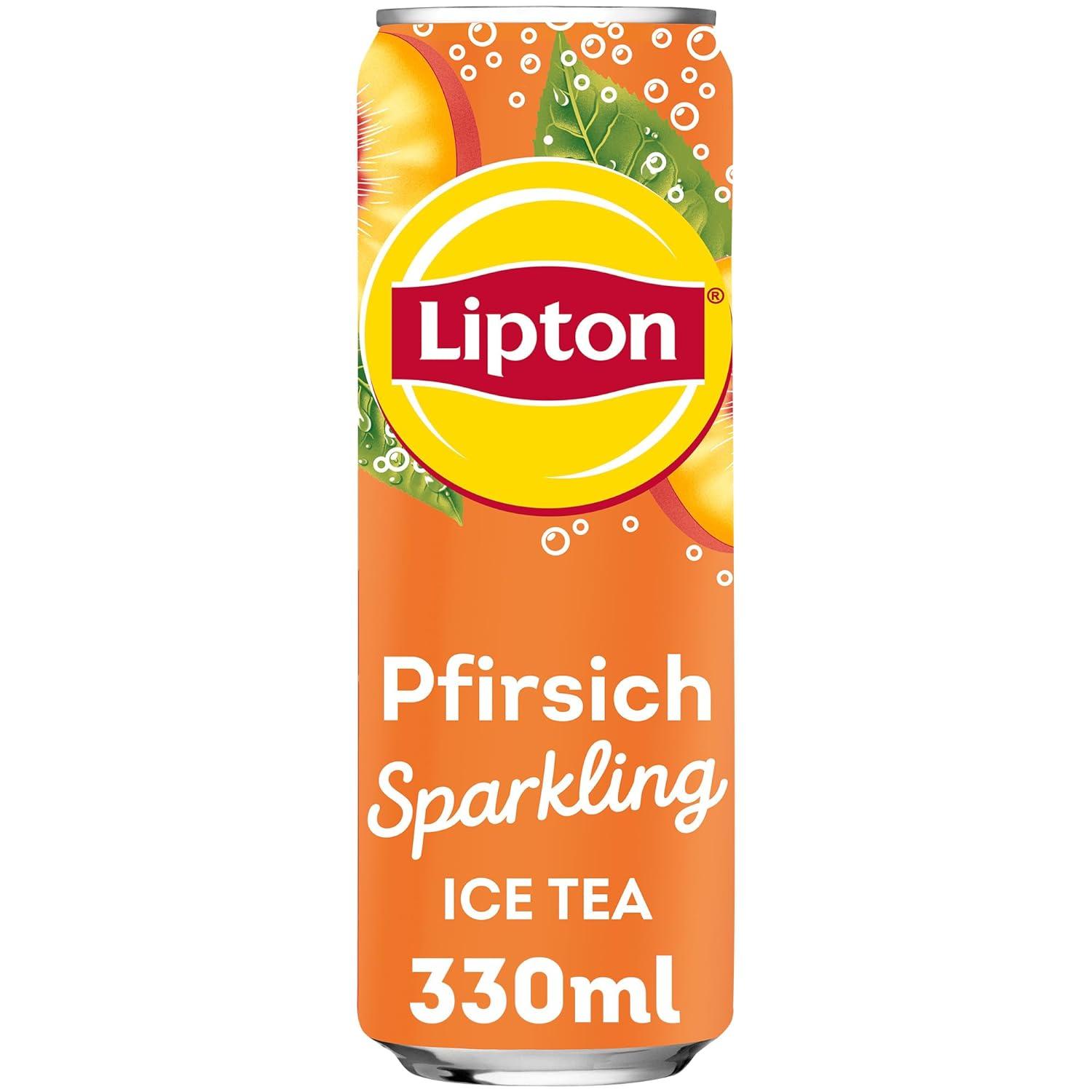Buy Lipton Ice Tea Sparkling Peach - 24 Pack (330ml) | Refreshing Iced ...