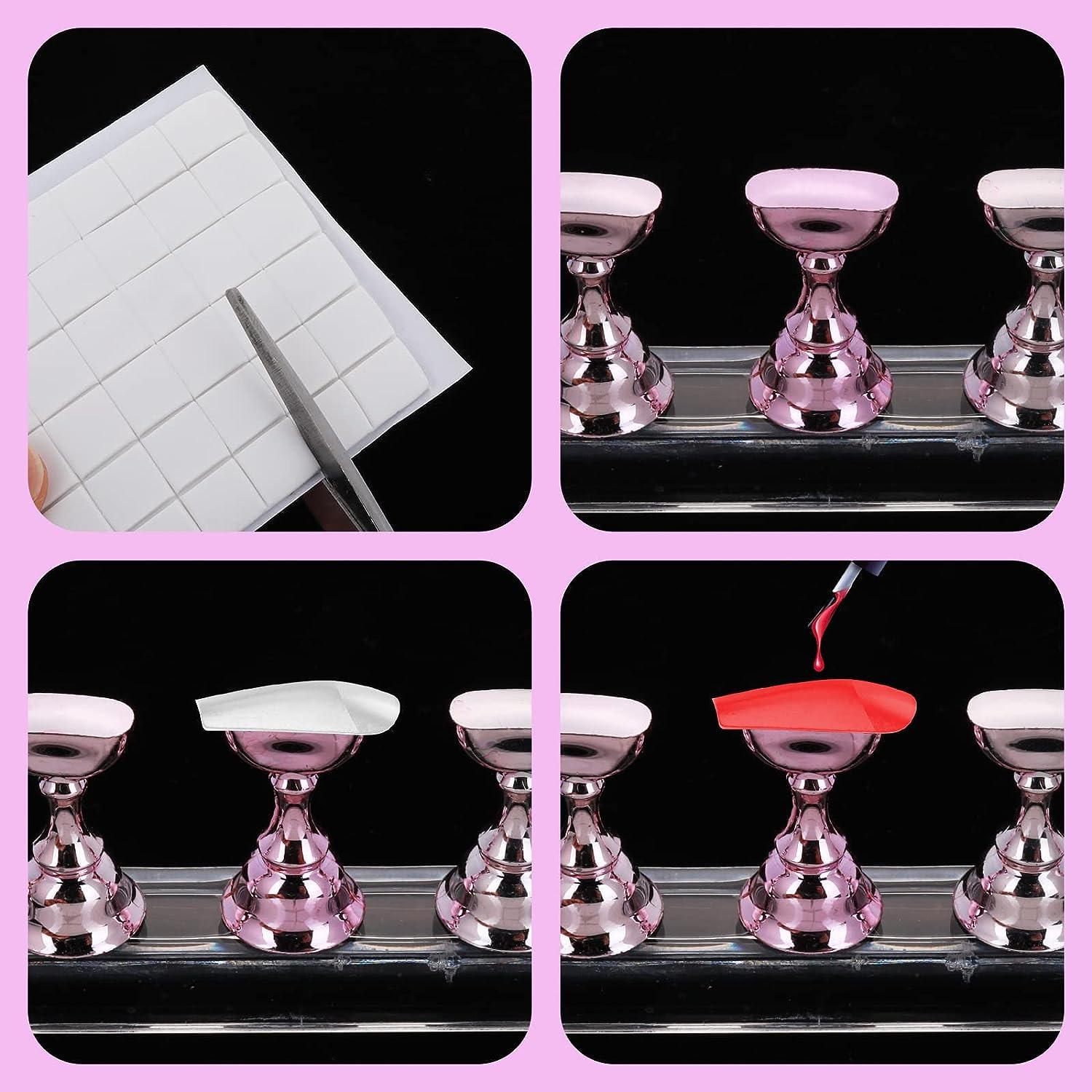 Lusofie 2 Set Nail Stand for Press On Nails - Magnetic Base for ...