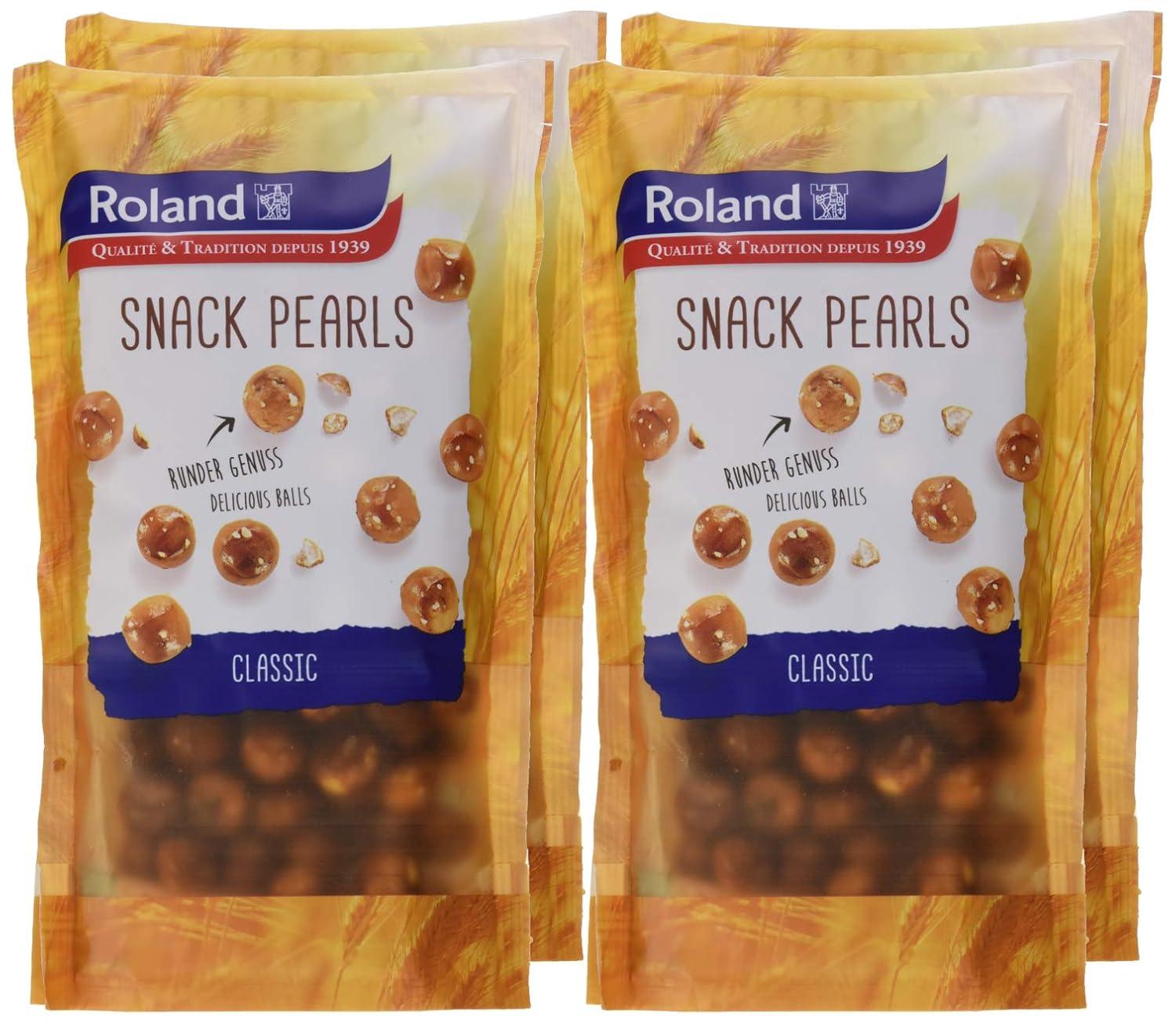 Roland Snack Pearls Salted - 100g Pack of 4 | Gourmet Snacks for ...