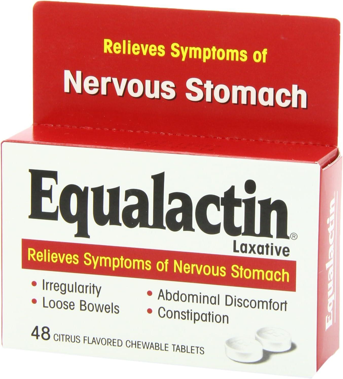 Equalactin Chewable Tablets 48ct: Fast Relief for Digestive Discomfort