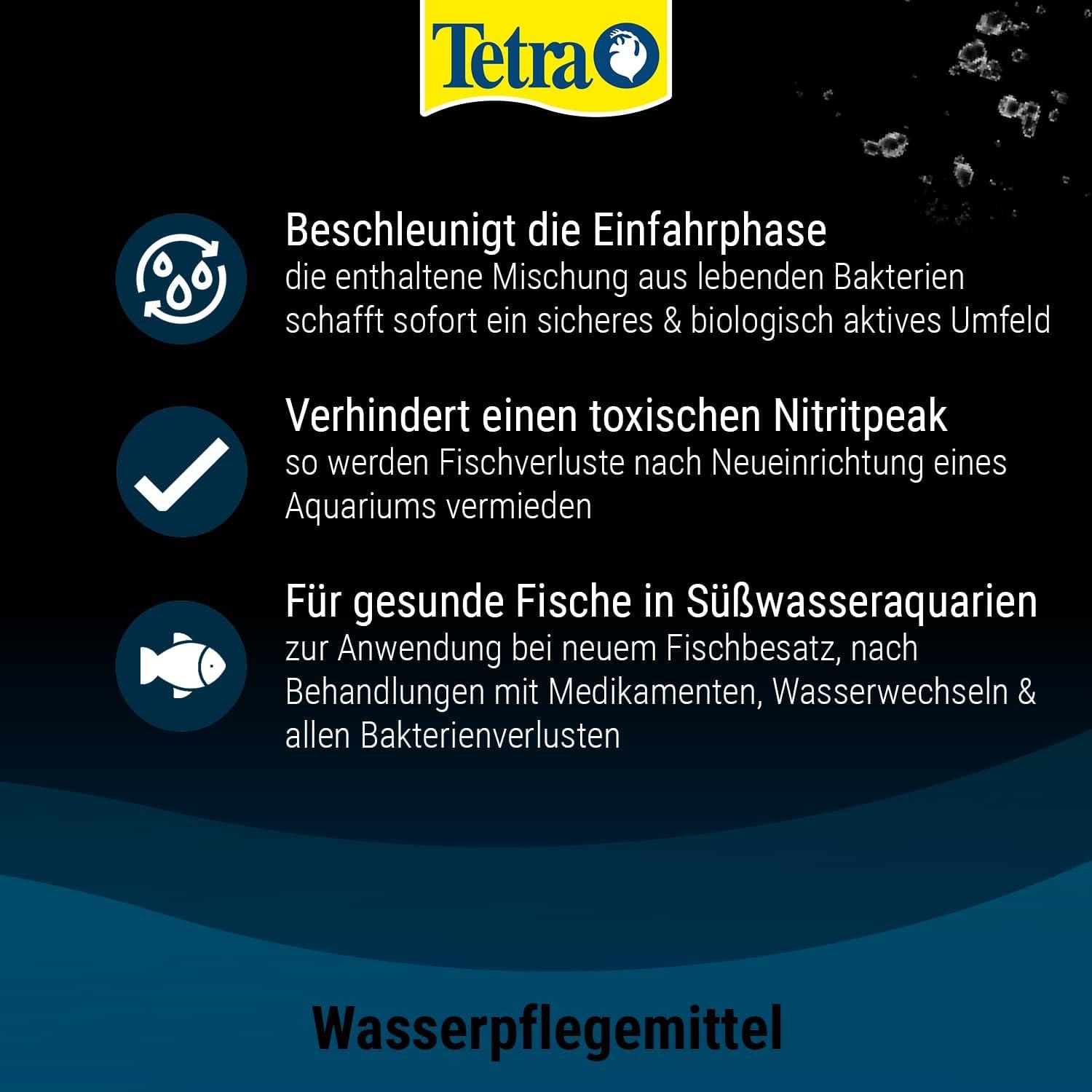 Tetra SafeStart Aquarium Starter - Rapid Fish Introduction with Live ...