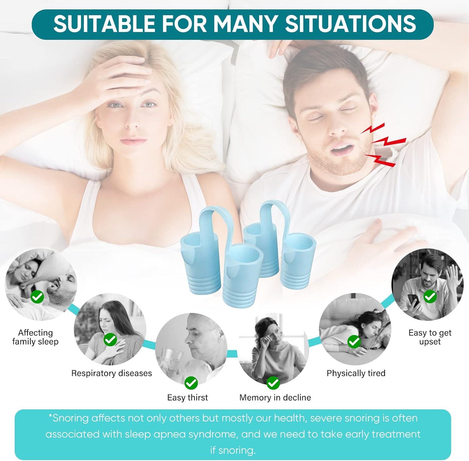 8Pcs Reusable Nose Vents Nasal Dilators - Anti Snoring Device for ...