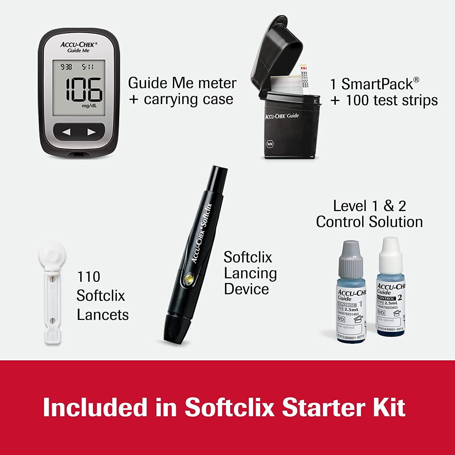Accu-Chek Softclix Diabetes Starter Kit for Blood Glucose Testing ...
