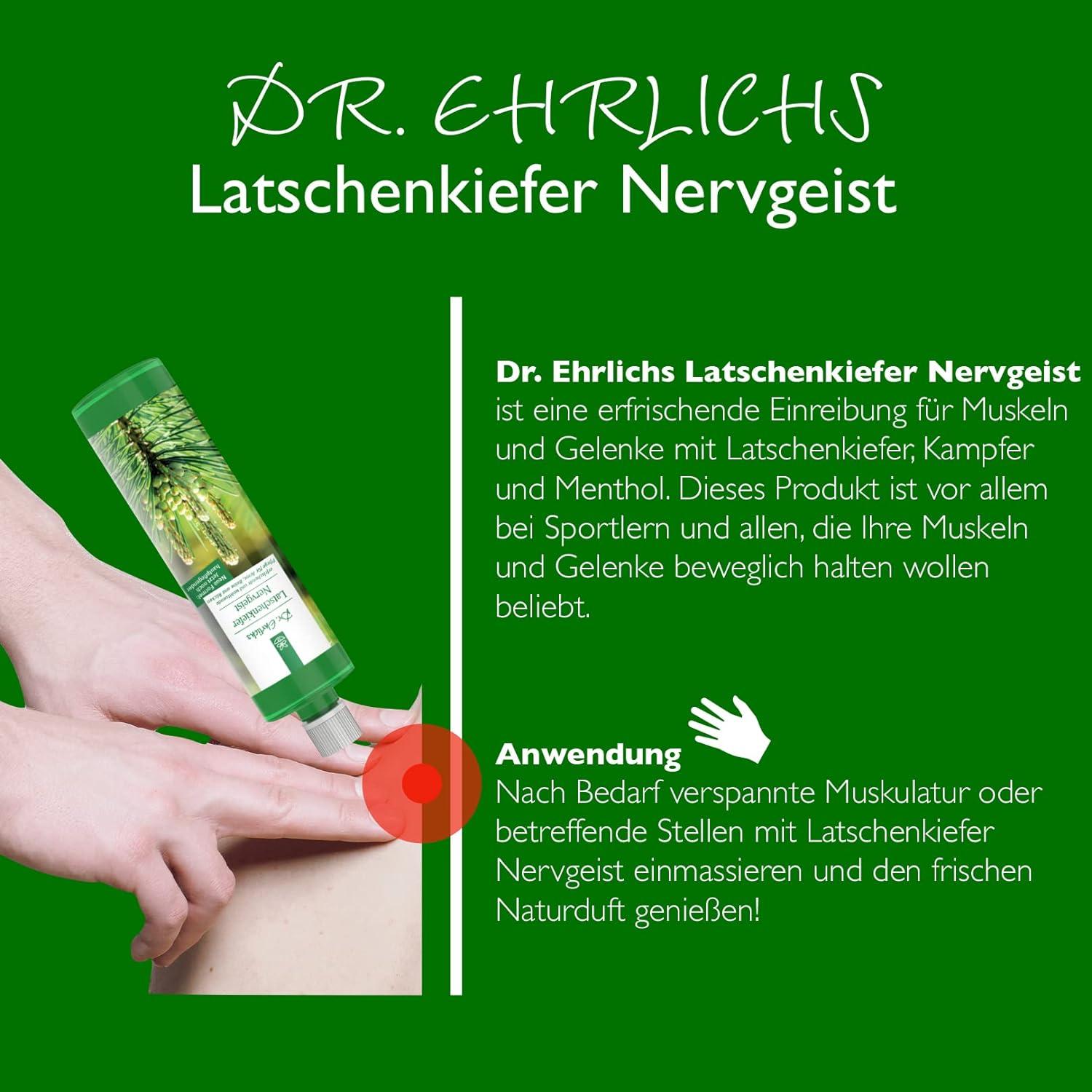 Dr.Ehrlich's Mountain Pine Nerve Spirit 500ml | Natural Relief for ...