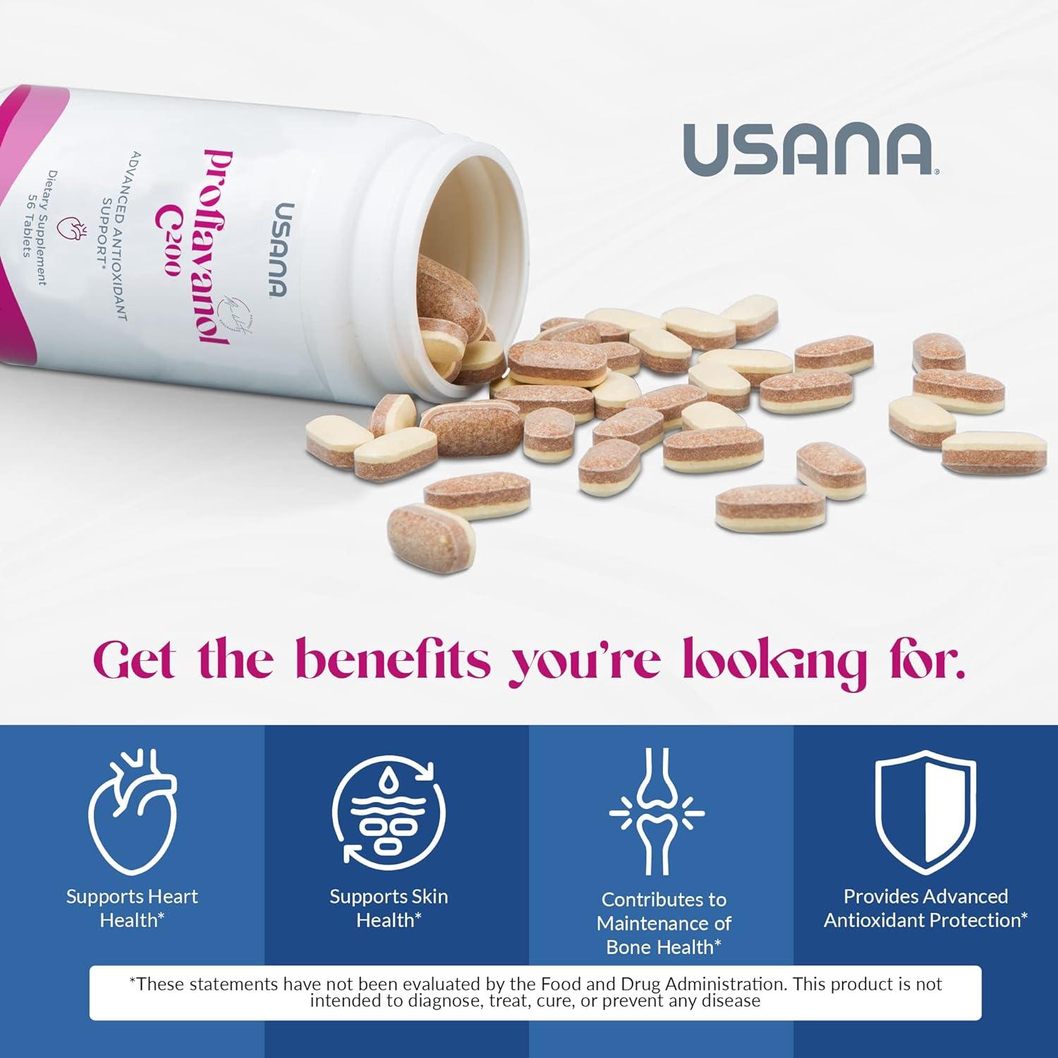 USANA Proflavanol C200 - Heart Health Antioxidant with Bioflavanoids ...
