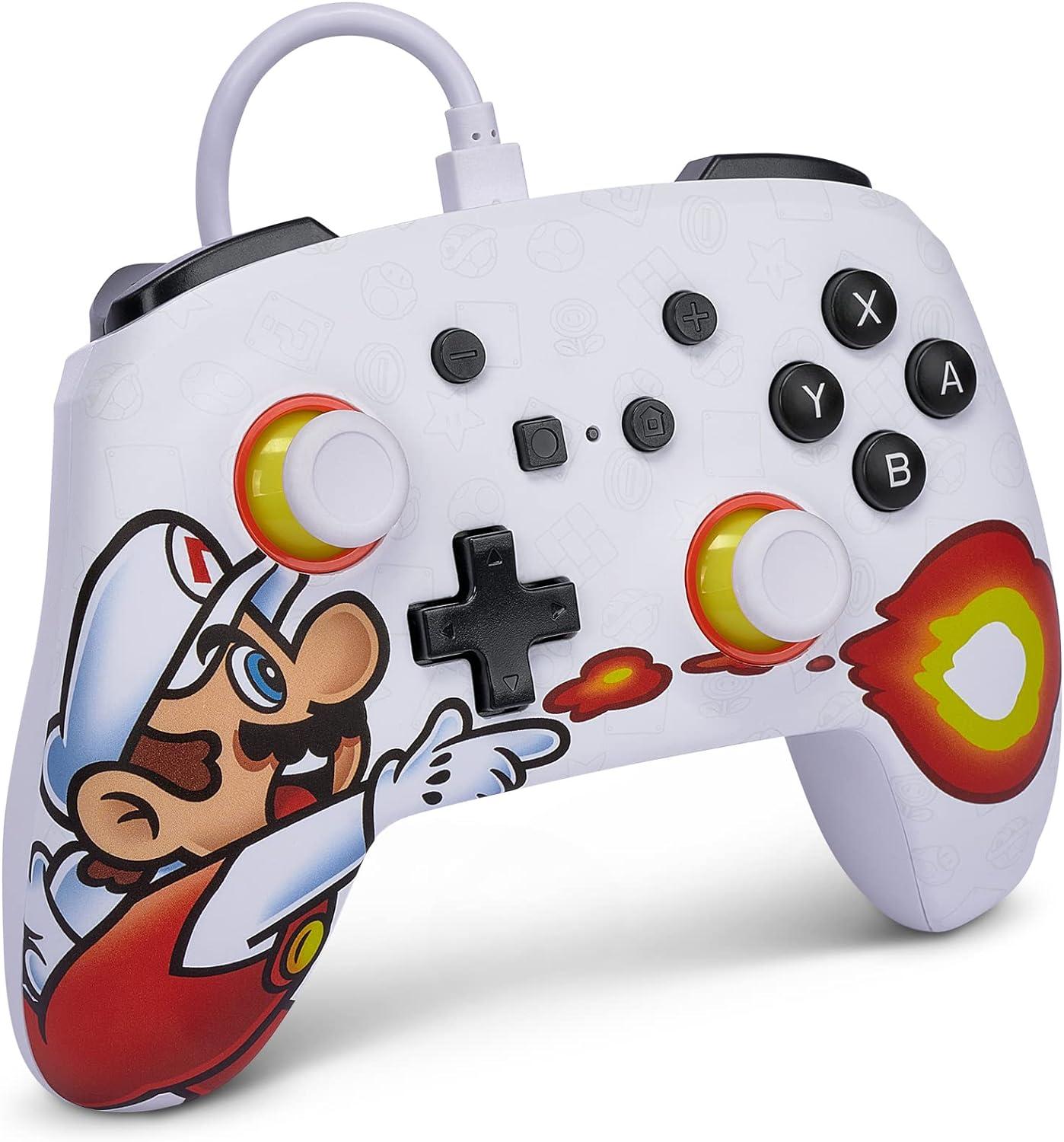 PowerA Enhanced Wired Controller for Nintendo Switch - Fireball Mario ...
