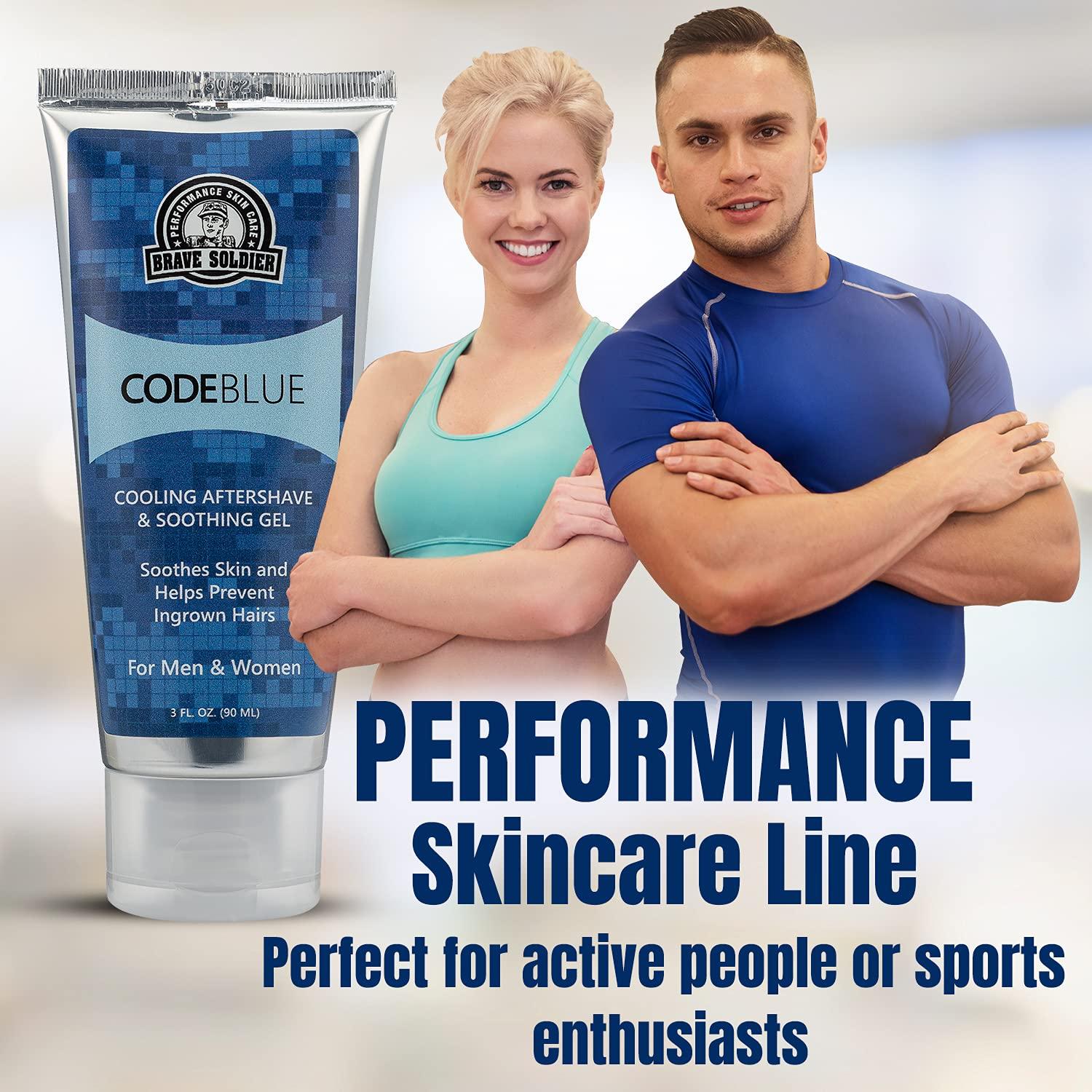 Brave Soldier Code Blue After Shave Gel - 3 fl. oz. - Cooling ...