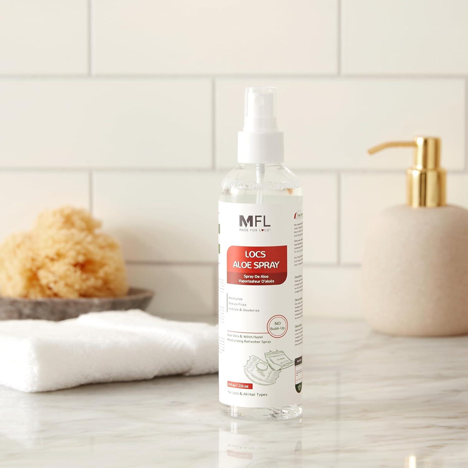 Made For Locs Vegan Aloe Refresher Spray | Hydrating Moisturizer for ...
