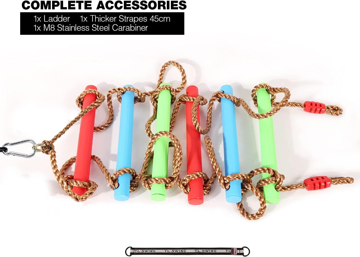 RedSwing 6.6 Ft Rope Ladder for Kids - Climbing Ladder for Swing Set ...