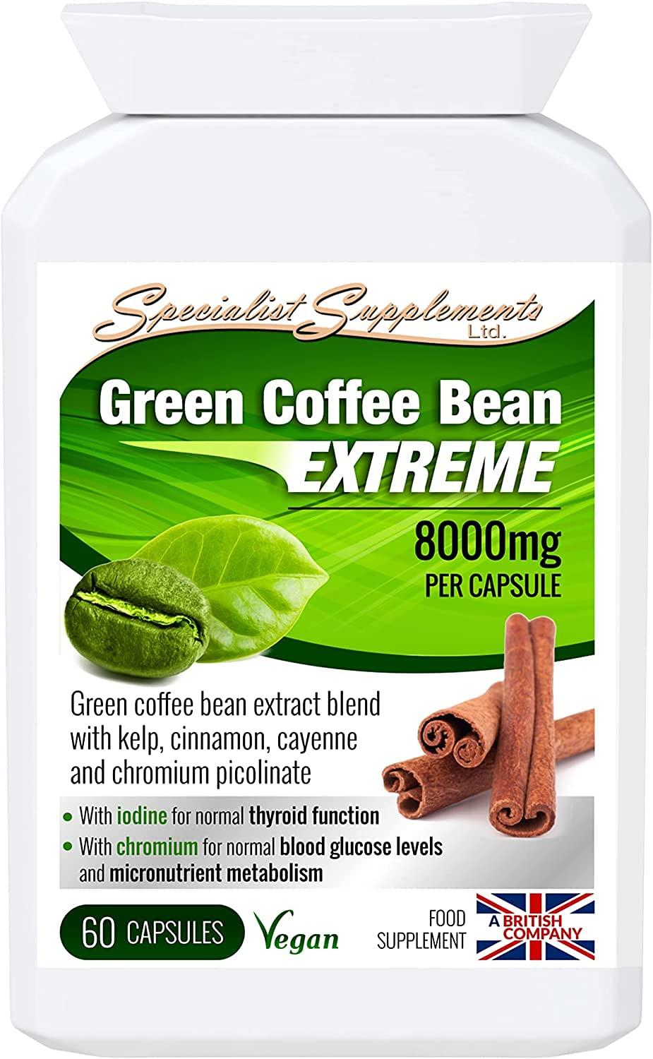 Green Coffee Bean Extreme Weight Loss Formula - 60 Capsules ...
